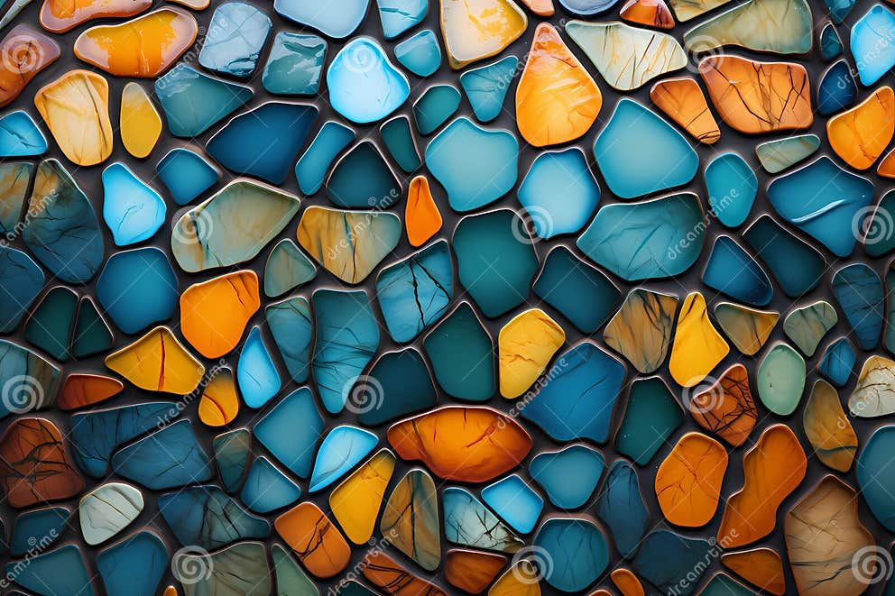 Colored Mosaic Tile Pattern, Desktop Background. Background for Web ...