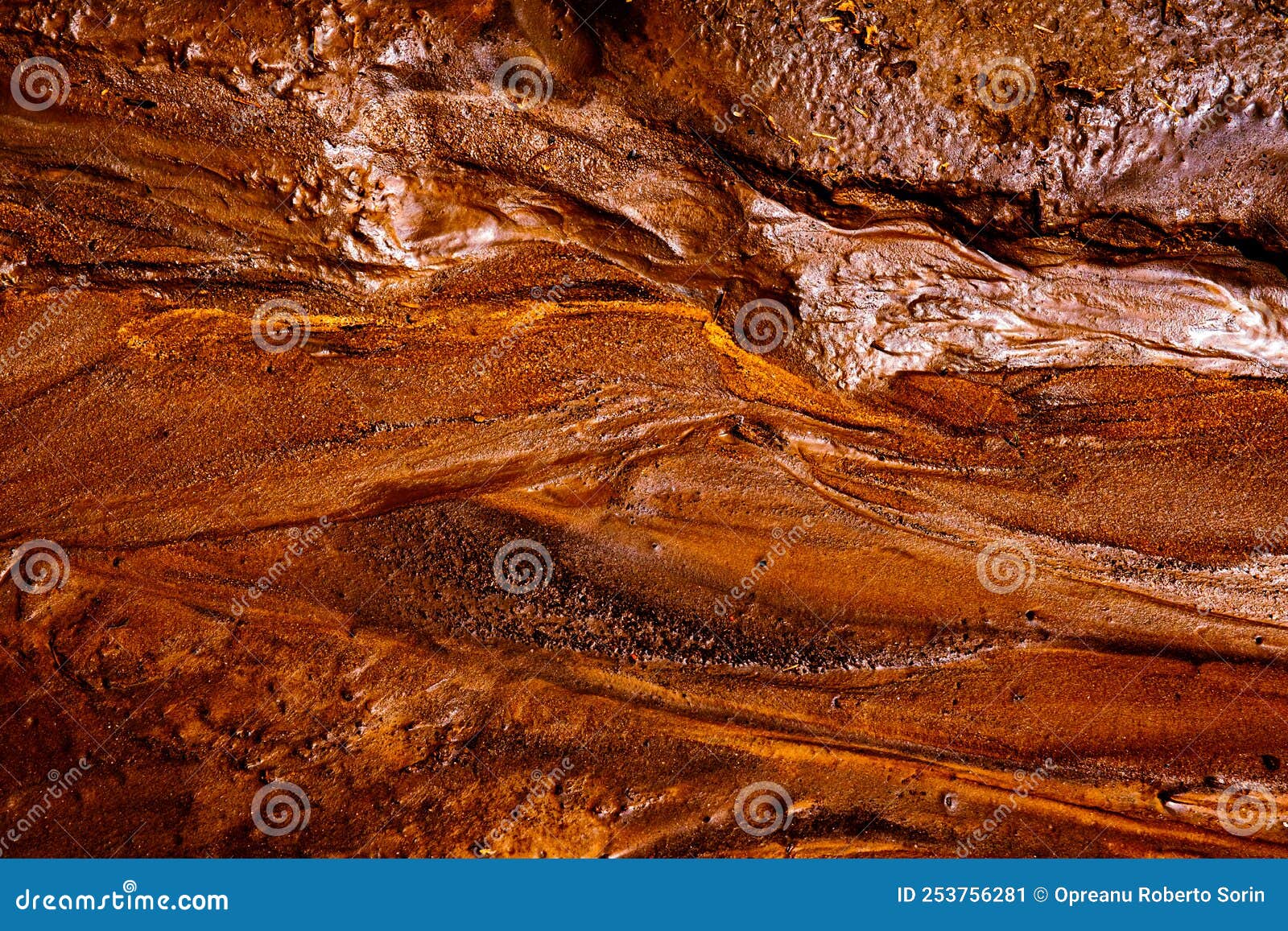 Colored mud river stock image. Image of horizontal, environment - 253756281