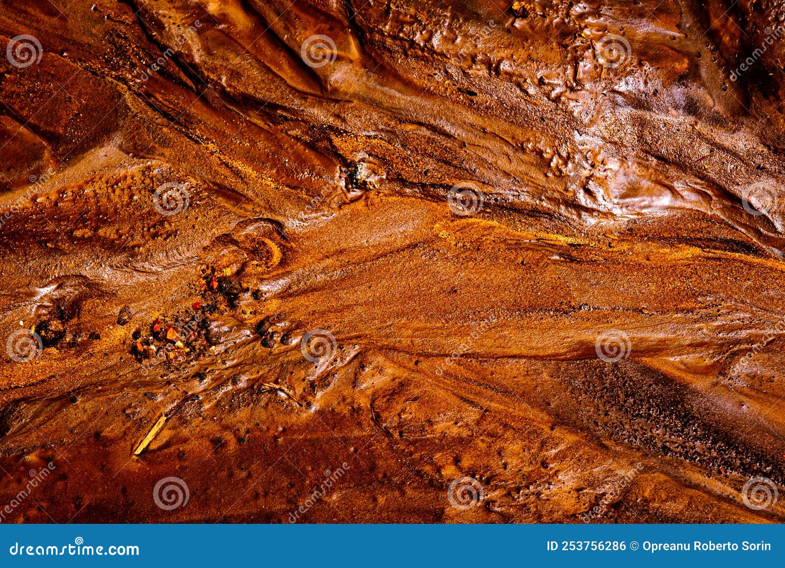 Colored mud river stock photo. Image of horizontal, nature - 253756286