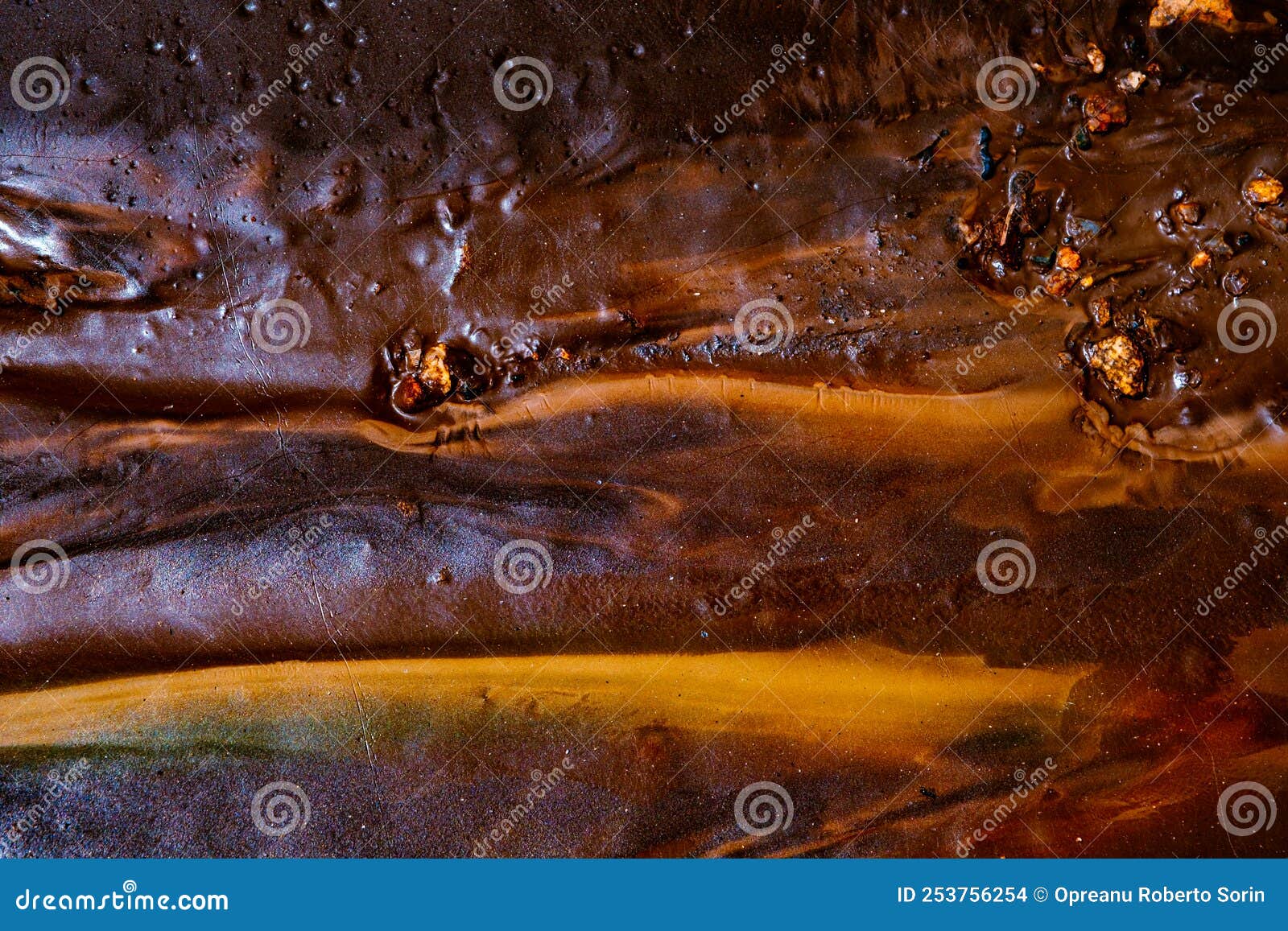 Colored mud river, stock photo. Image of sand, flow - 253756254