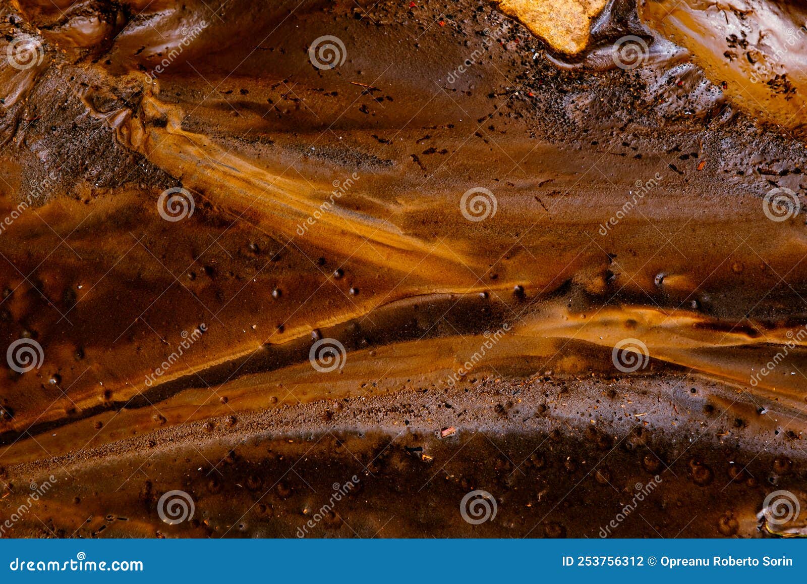 Colored mud river, stock photo. Image of abstract, environment - 253756312