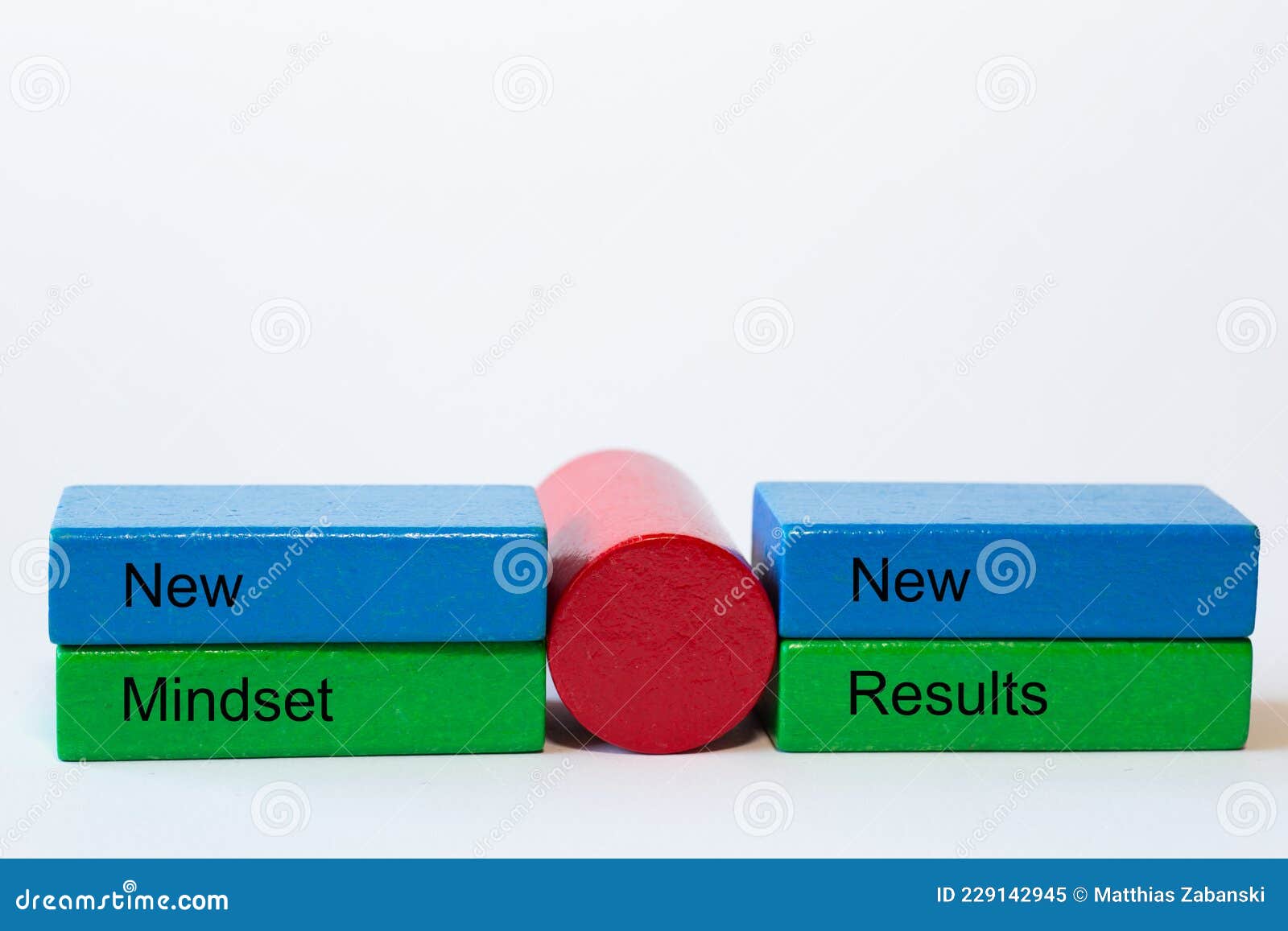 Colored Multicolored Building Blocks with the Words New Mindset and New ...