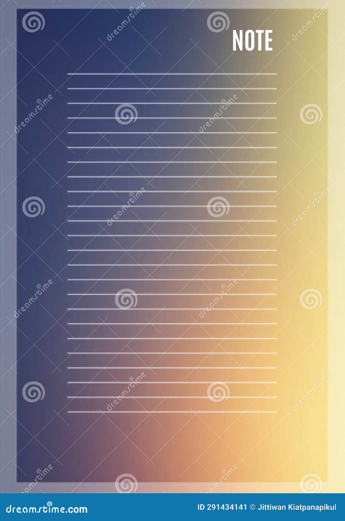 Colored Note Lined Writing Paper Template Graphic Design Background ...