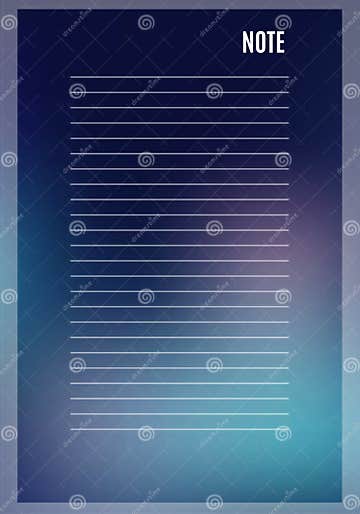 Colored Note Lined Writing Paper Template Graphic Design Background ...