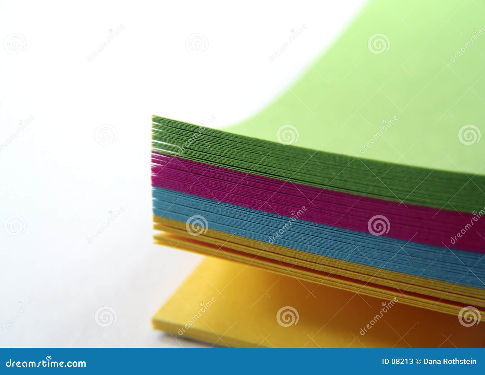 Colored Note Paper stock image. Image of business, shadow - 8213
