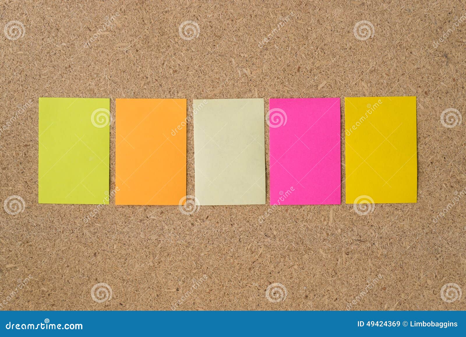 Colored Notepads on the Cardboard Stock Image - Image of meeting ...