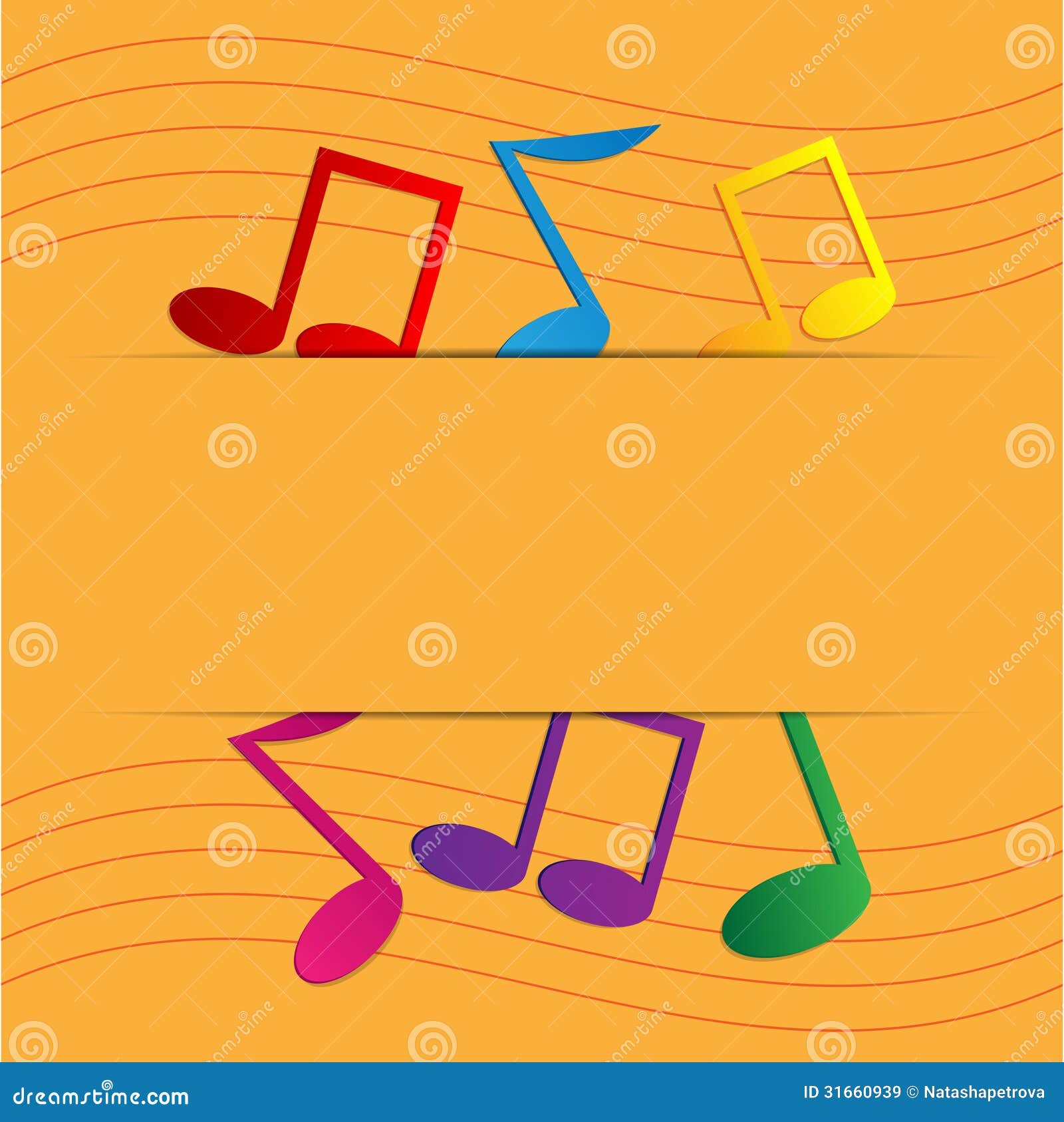 Colored notes stock vector. Illustration of black, background - 31660939