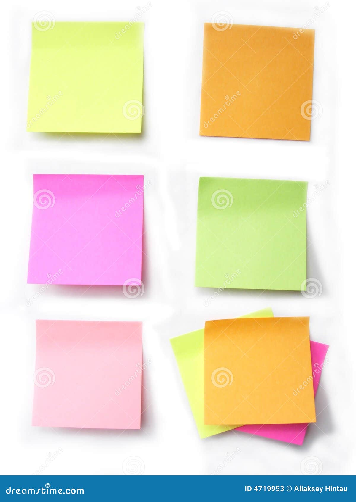 Colored notes paper stock image. Image of board, adhesive - 4719953