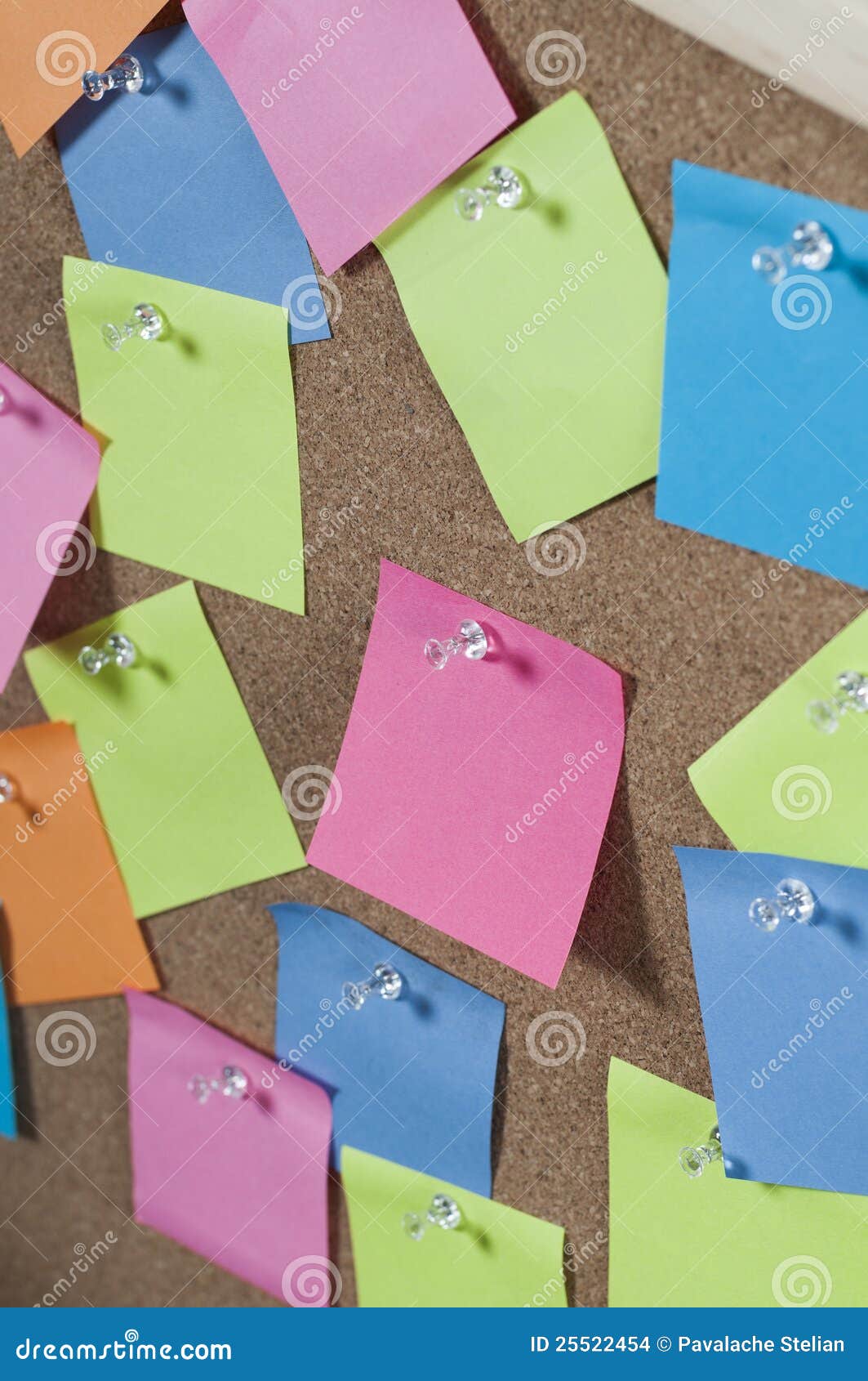 Colored Notes Paper on a Wall Stock Photo - Image of adhesive, message ...