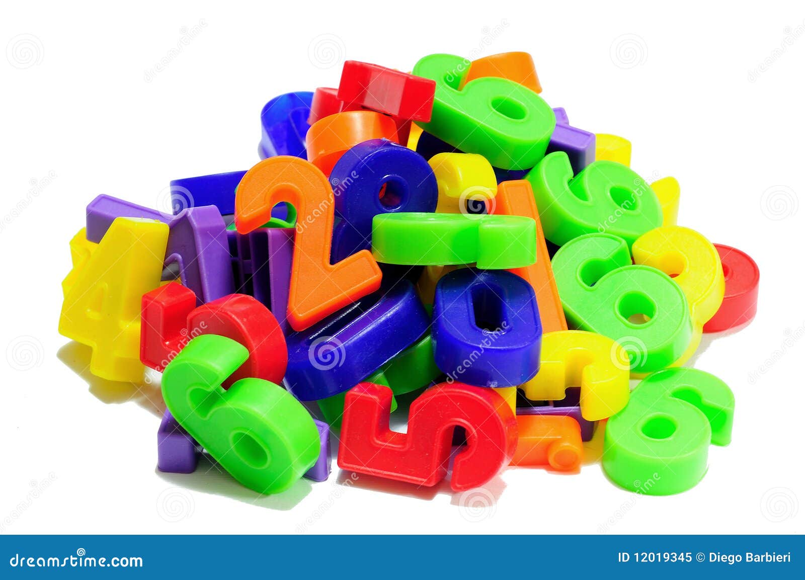 Colored numbers stock image. Image of colors, education - 12019345