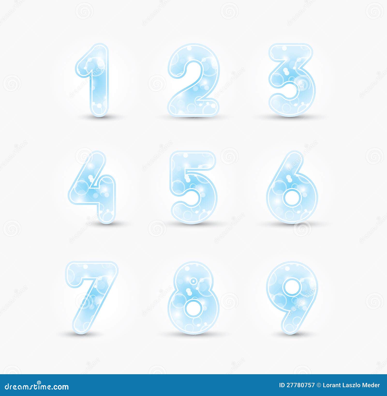 Colored numbers design stock vector. Illustration of element - 27780757