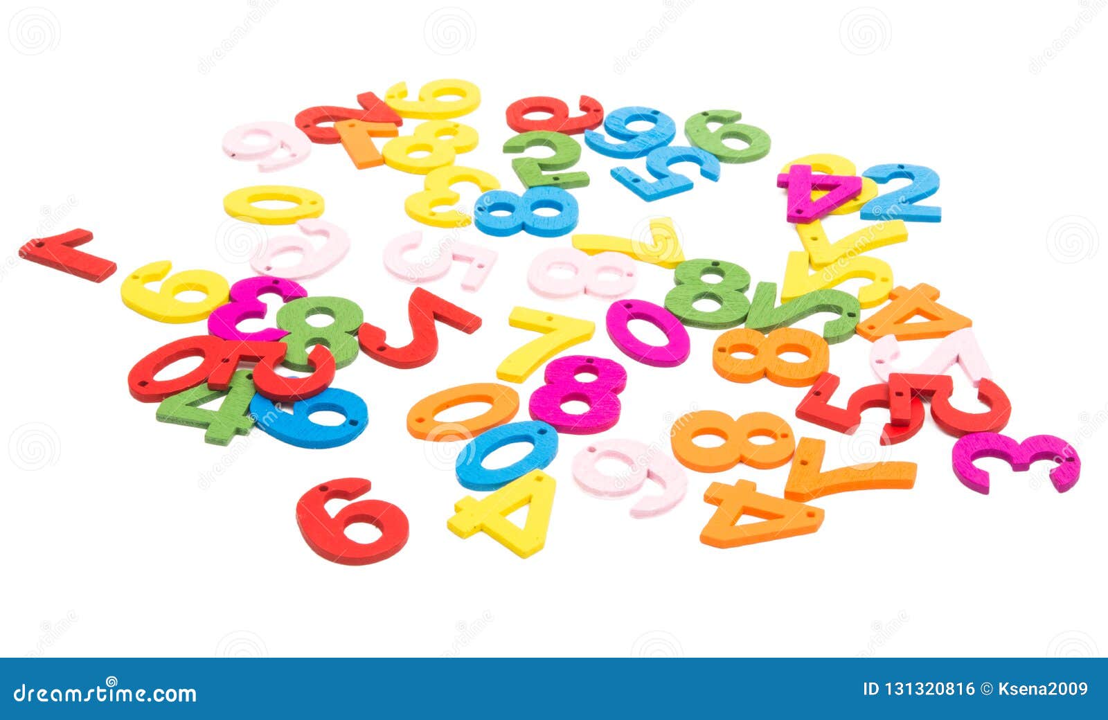 Colored numbers isolated stock photo. Image of zero - 131320816