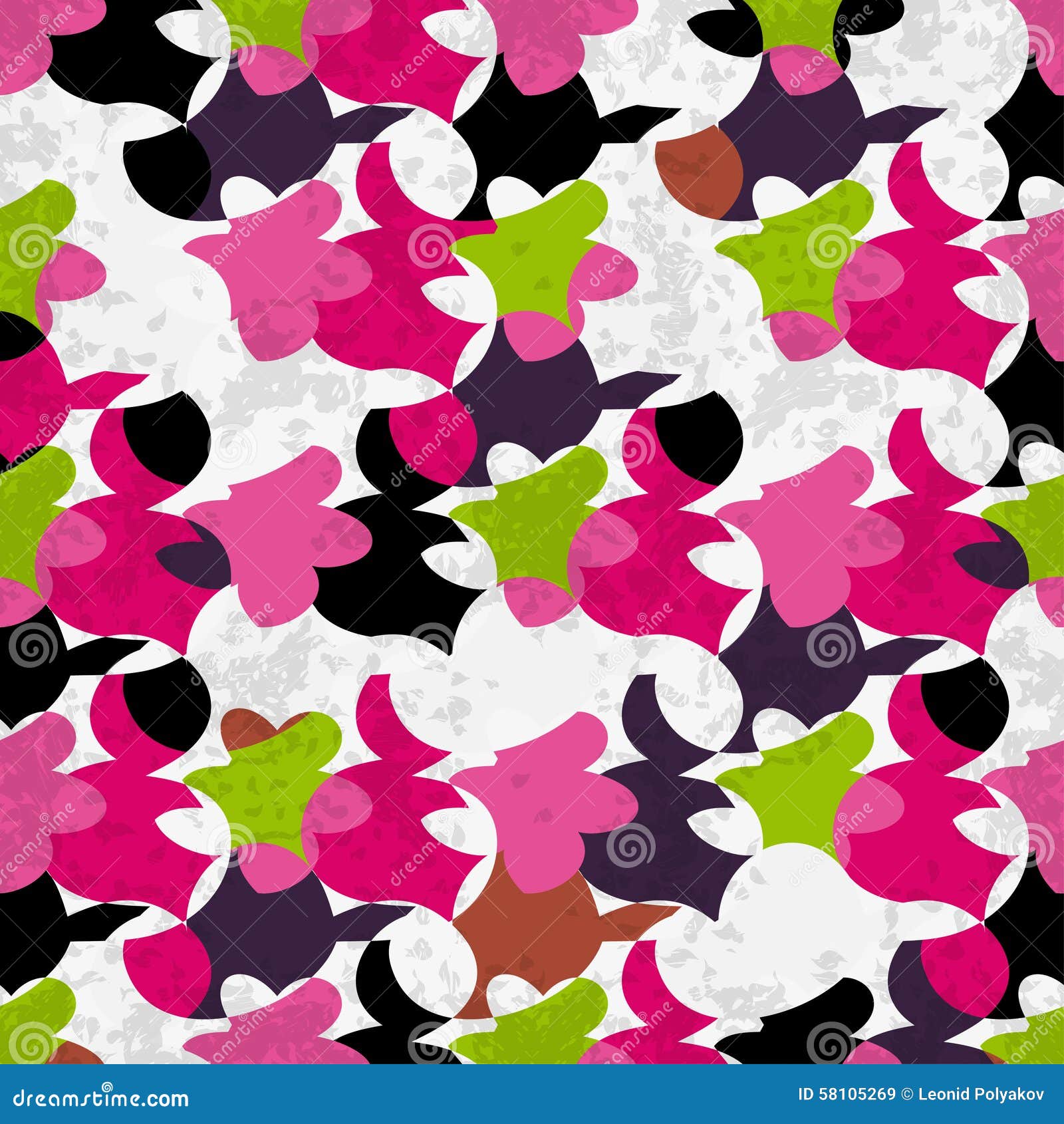 Colored Objects on a Light Background Grunge Effect Stock Vector ...