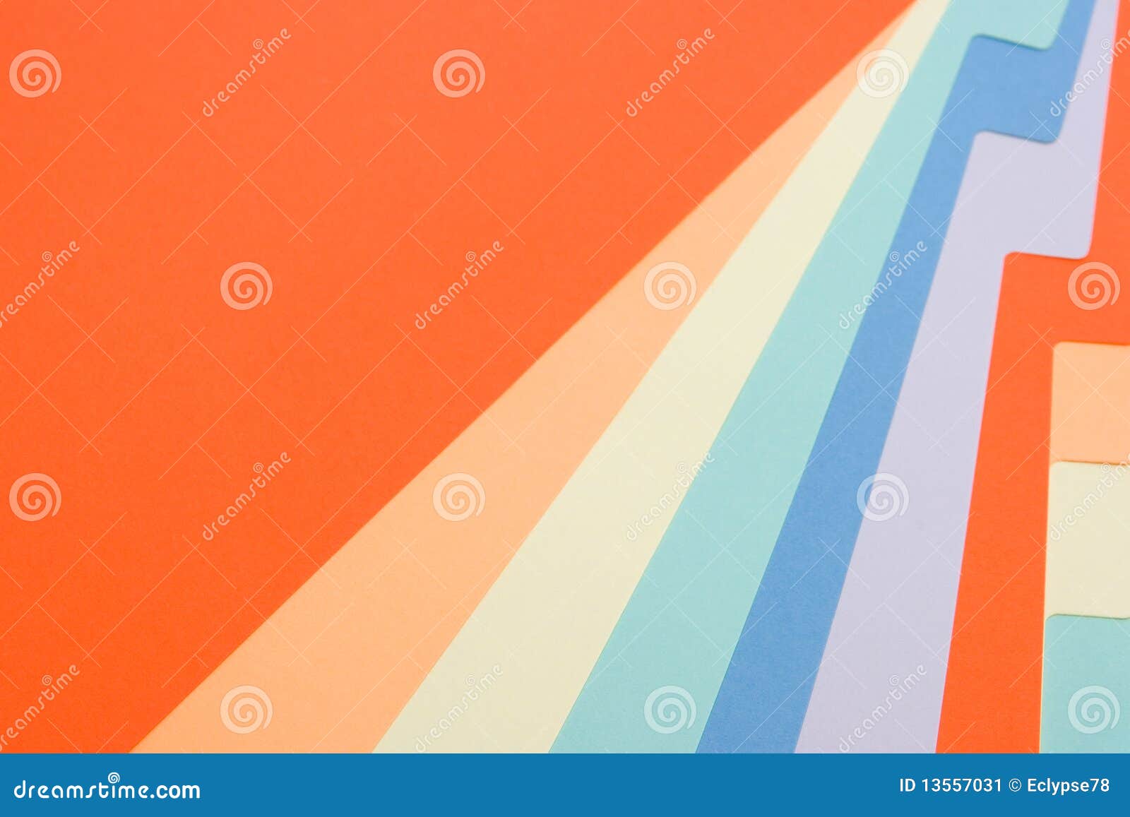 Colored office paper stock image. Image of stationary - 13557031