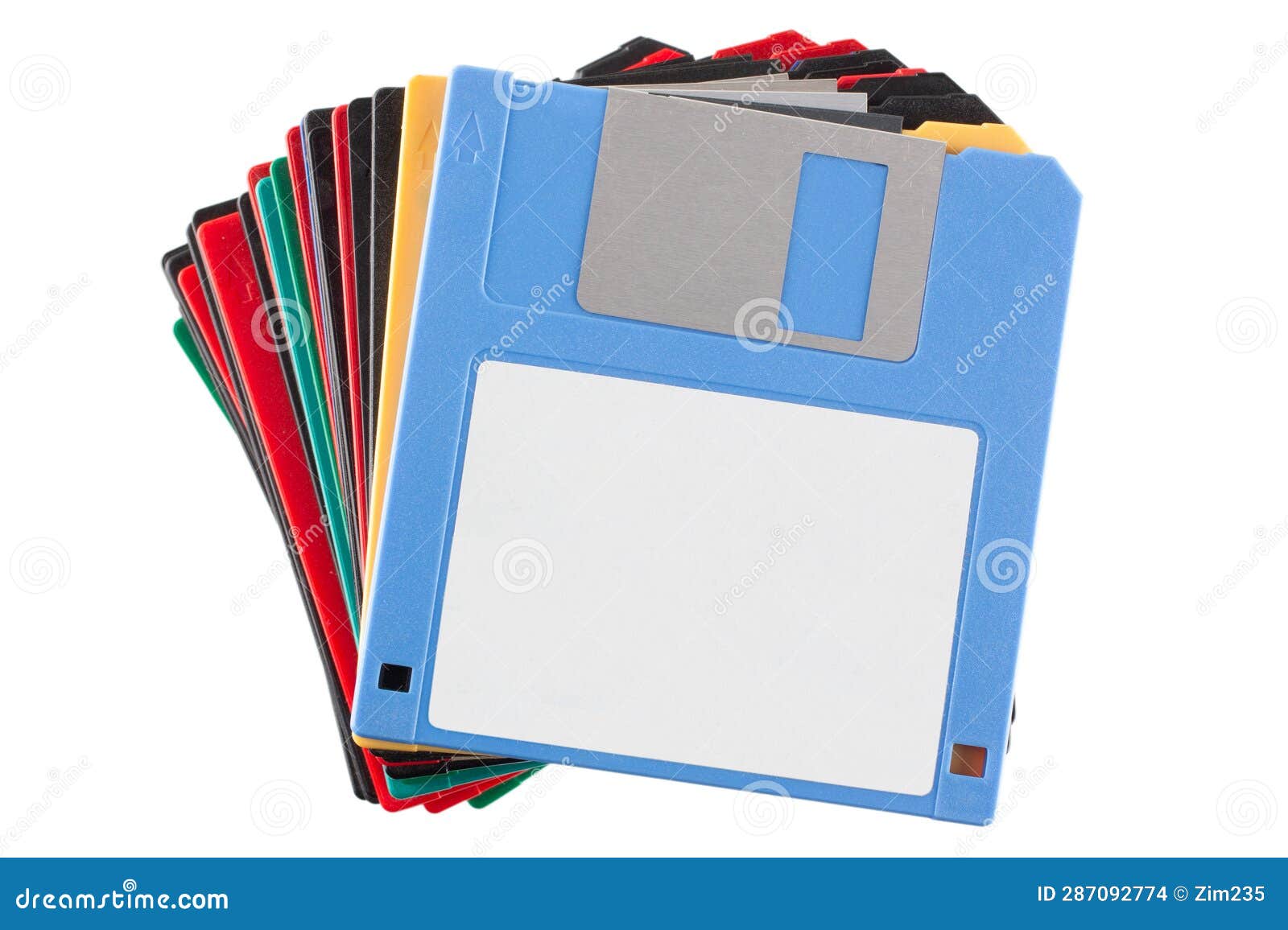 Colored Old Retro Floppy Diskettes in Stack Stock Photo - Image of ...