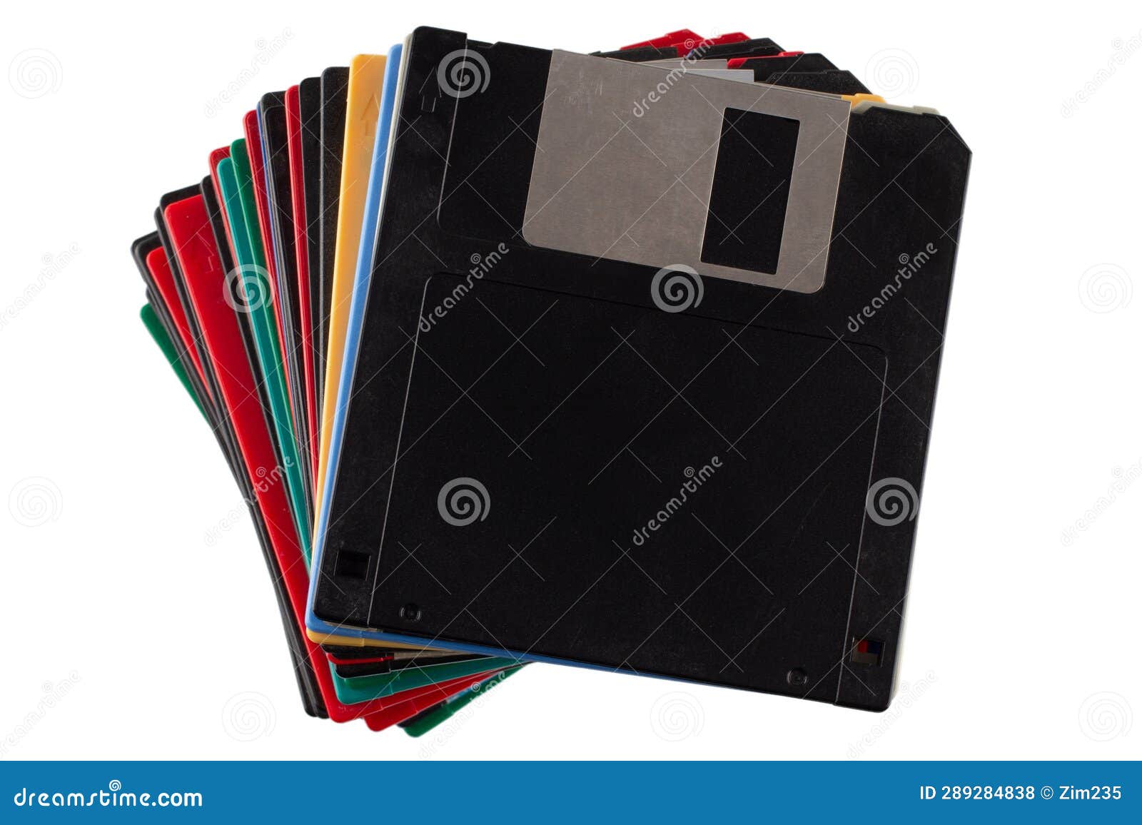 Colored Old Retro Floppy Diskettes in Stack Stock Photo - Image of ...