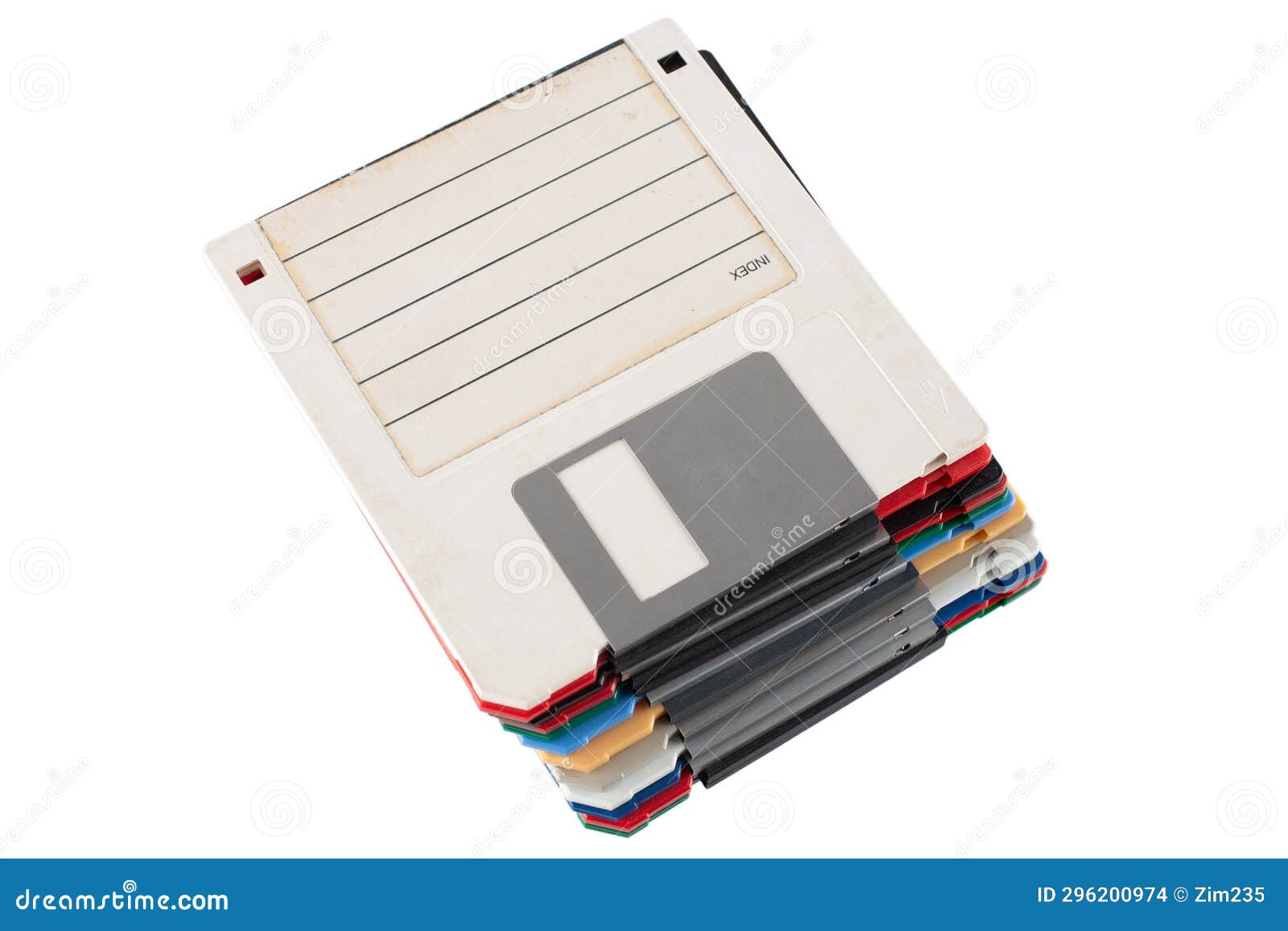 Colored Old Retro Floppy Diskettes in Stack Stock Photo - Image of ...