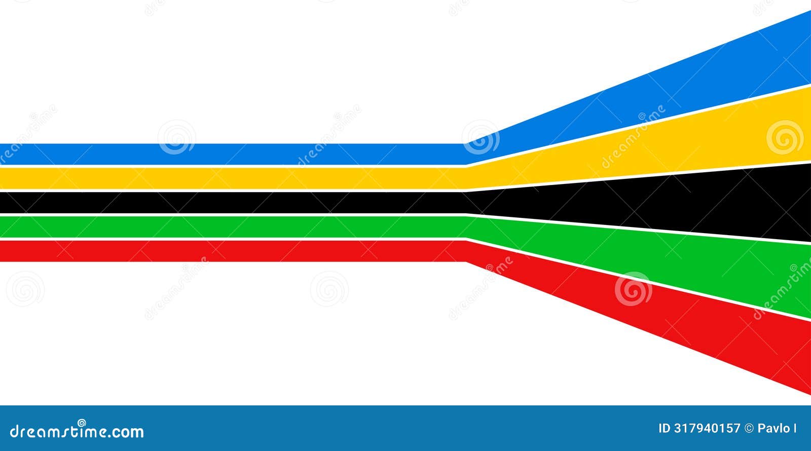 Colored Olympic Games Rainbow Lines Flag Symbol Isolated Stock Vector ...