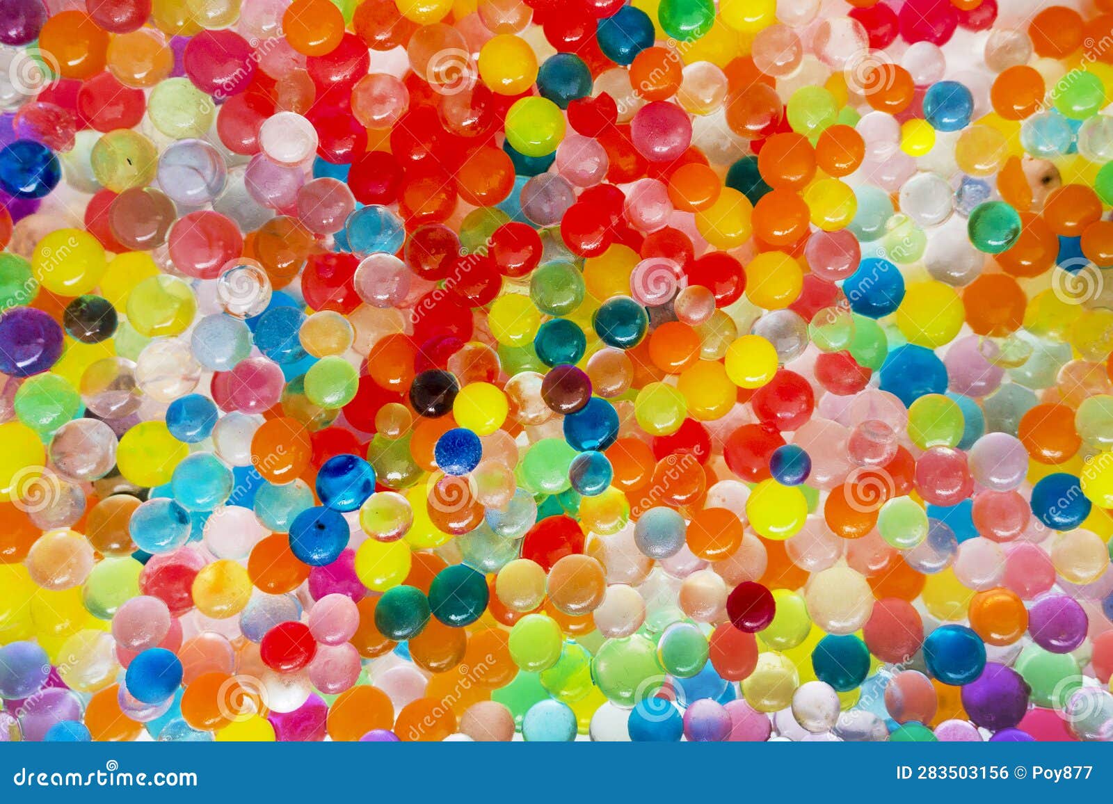 Colored Orbiz, Balls. Many Multicolored Orbits, Helium Balls Stock ...