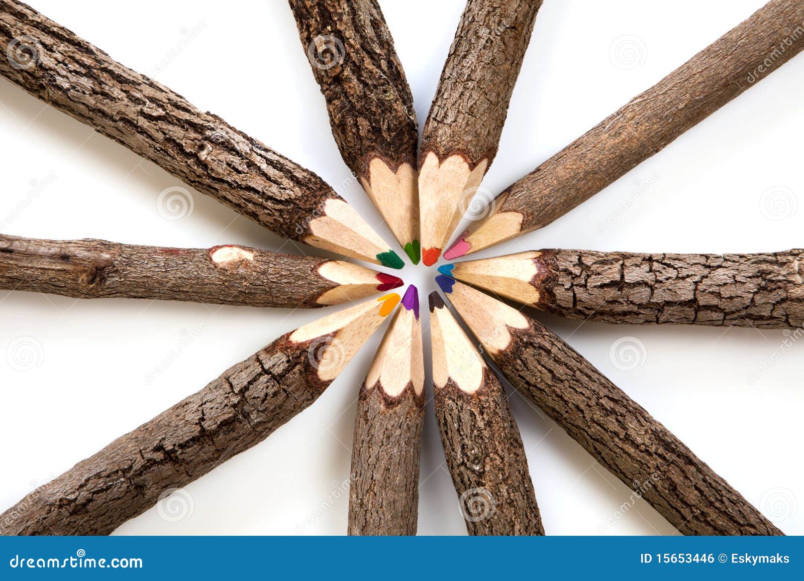 Colored original pencils. stock photo. Image of copy - 15653446