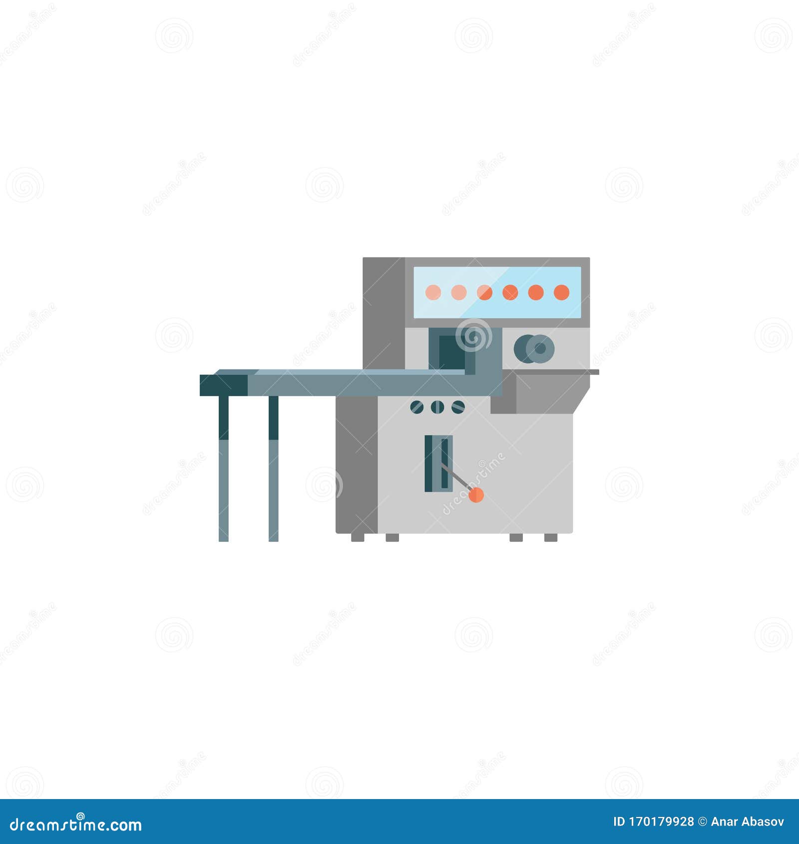Colored Packing Machine Production Icon. Element of Production for ...