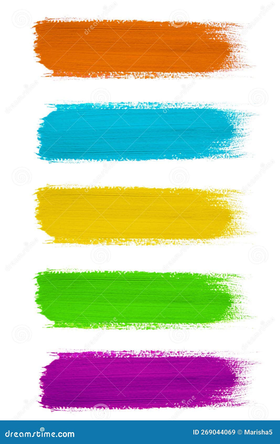 Colored paint strokes stock illustration. Illustration of white - 269044069