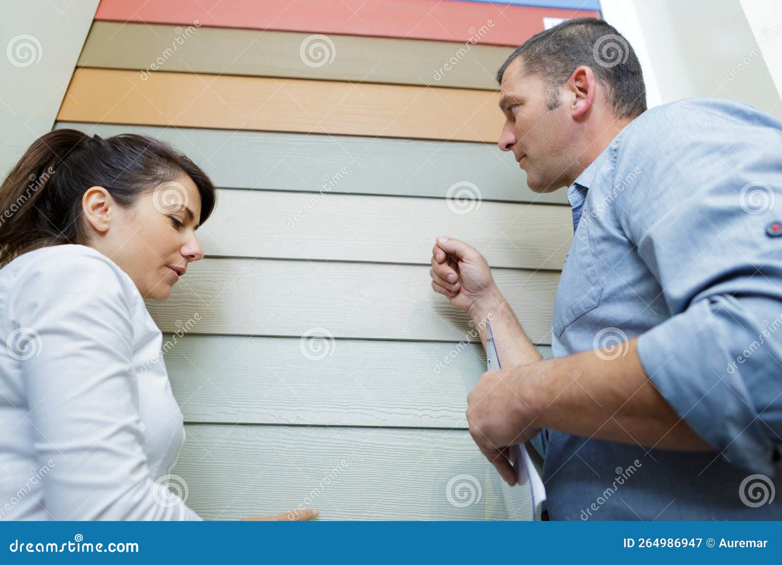 Colored panels on display stock image. Image of panel - 264986947