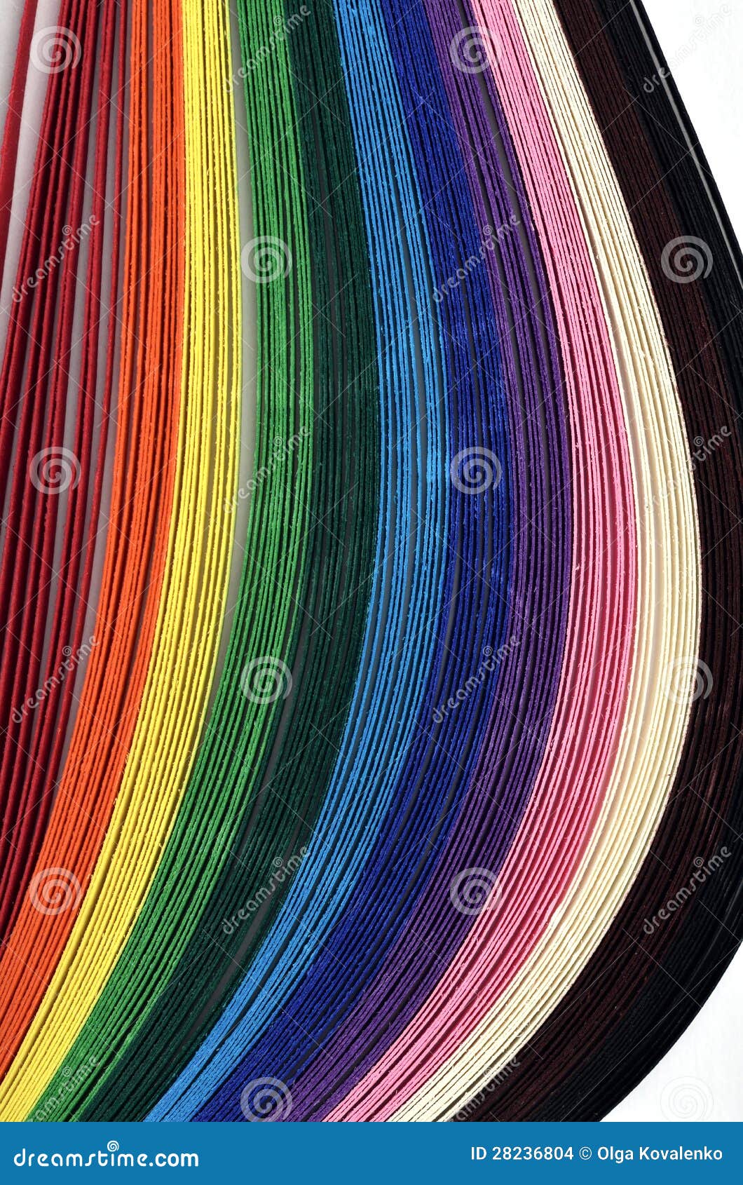 Colored paper stock photo. Image of quilling, paper, pastel - 28236804