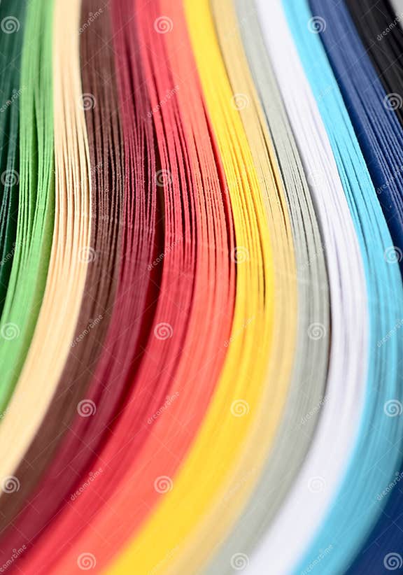 Colored paper stock image. Image of colored, edge, bright - 31462011
