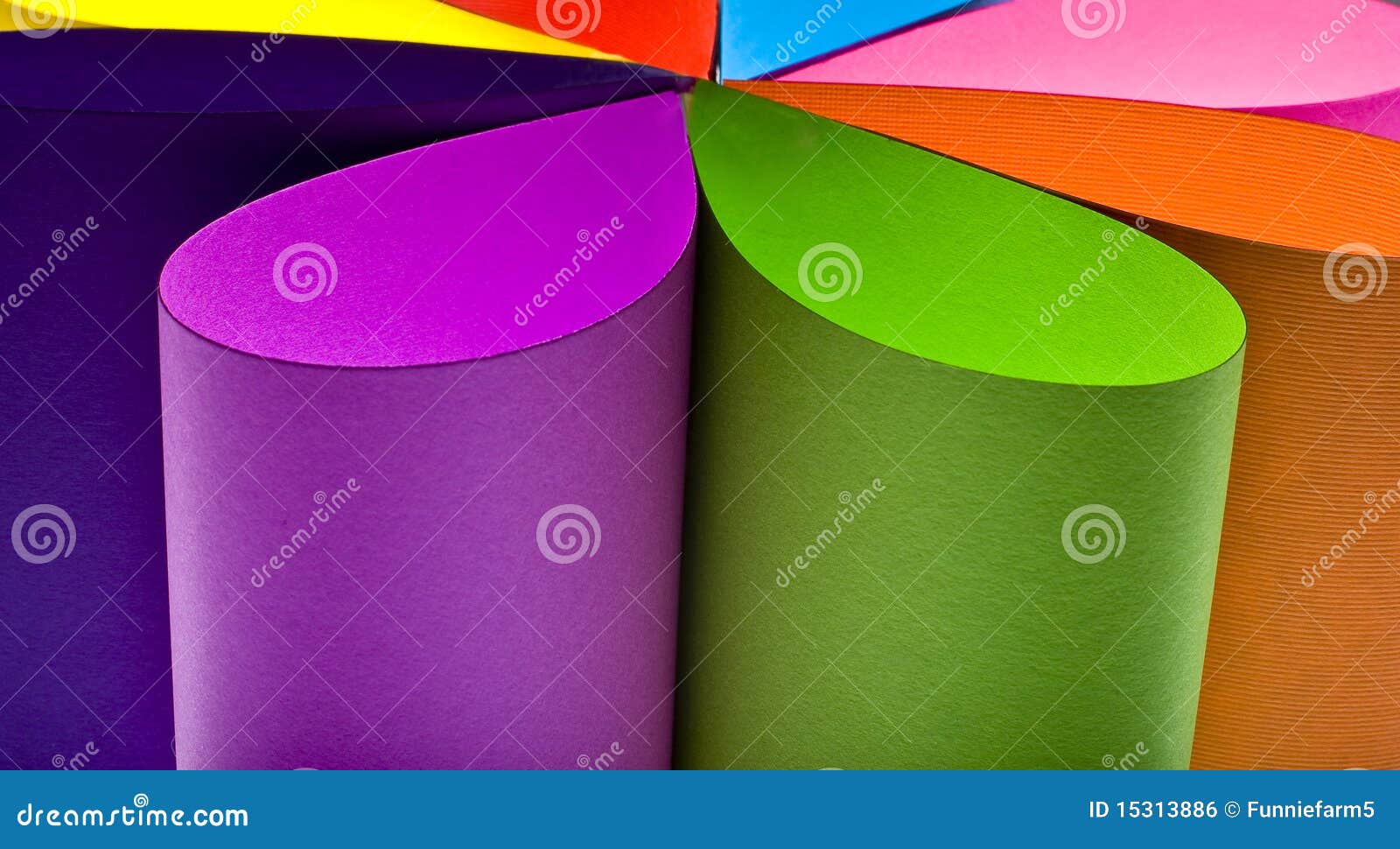 Colored Paper Background Shaped Like Flower Stock Photo - Image of ...