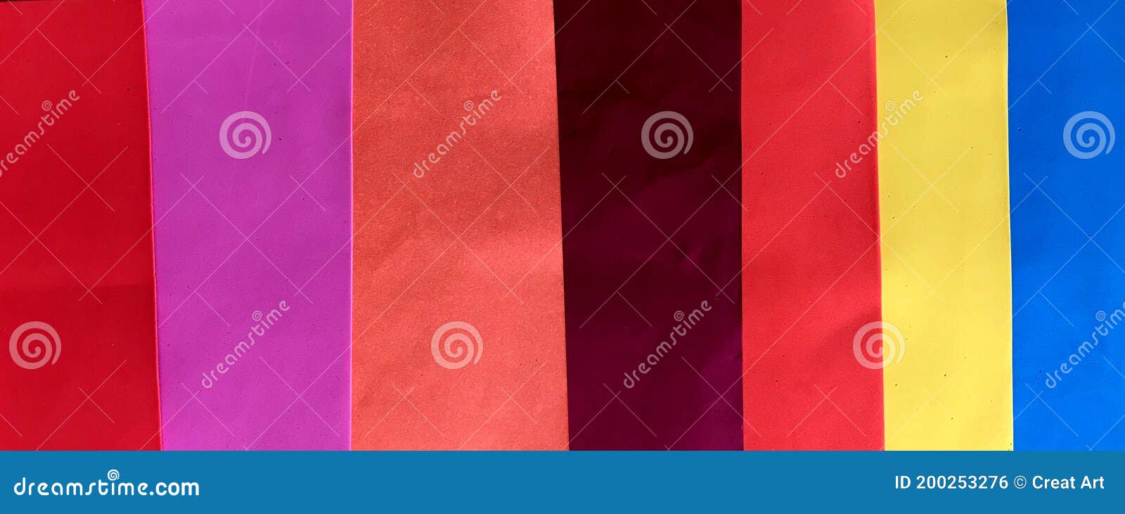 Colored Paper Banner Frame Retro Design Background Stock Photo - Image ...