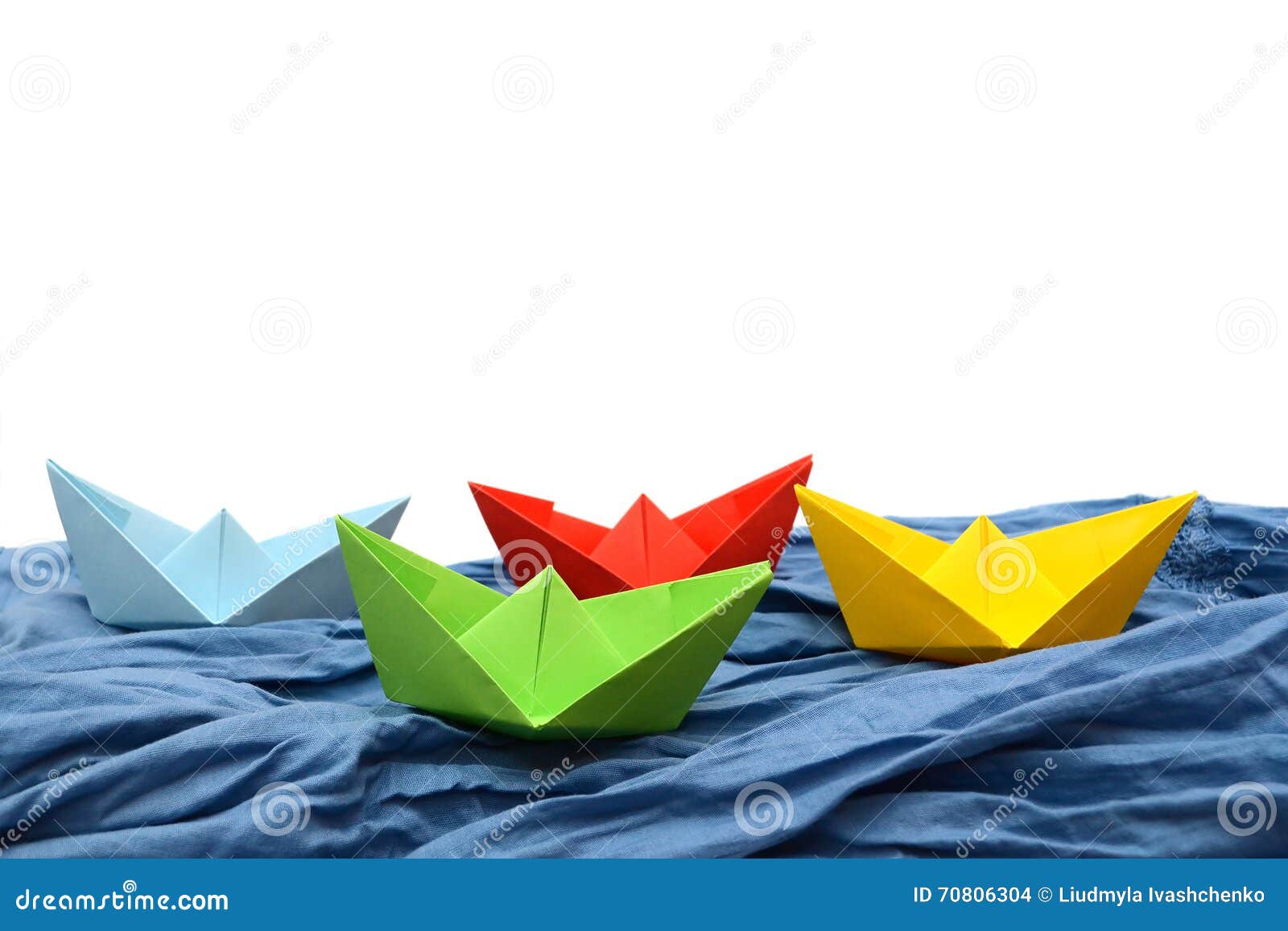 Colored paper boats stock photo. Image of vessel, ideas - 70806304