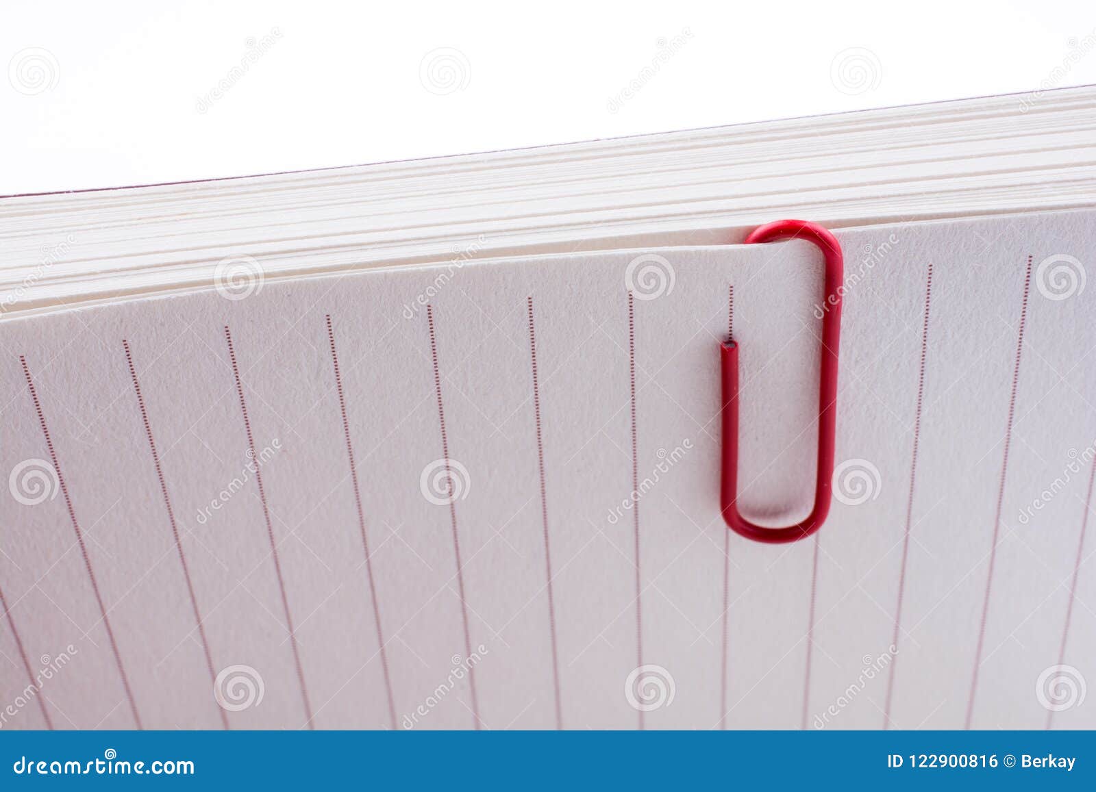 Colored Paper Clip stock photo. Image of diary, knowledge - 122900816