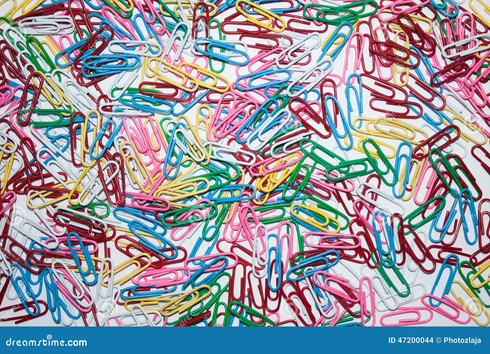 Colored Paper Clips Background Stock Photo - Image of clip, staple ...
