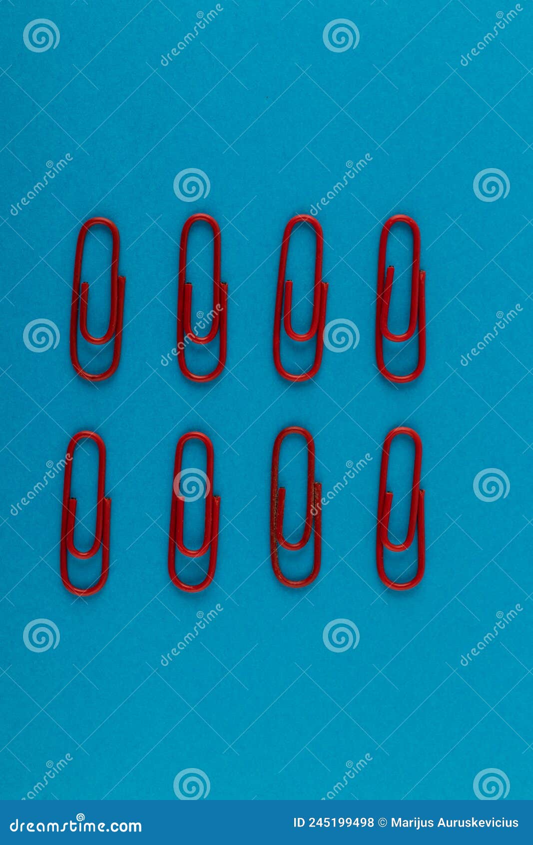 Colored paper clips stock photo. Image of memo, backgrounds - 245199498