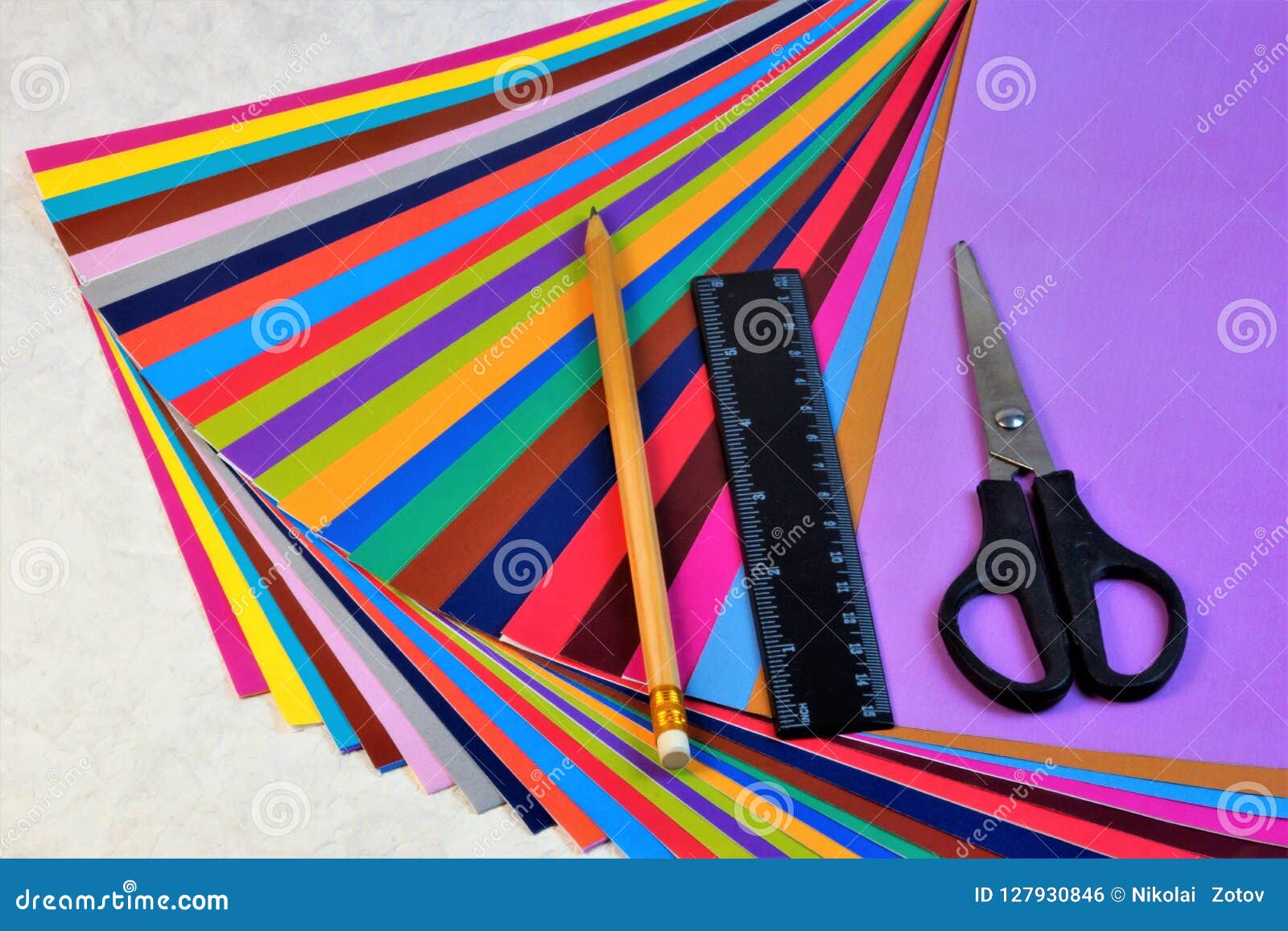 Colored Paper for Creativity in the Form of Sheets for Writing Stock ...