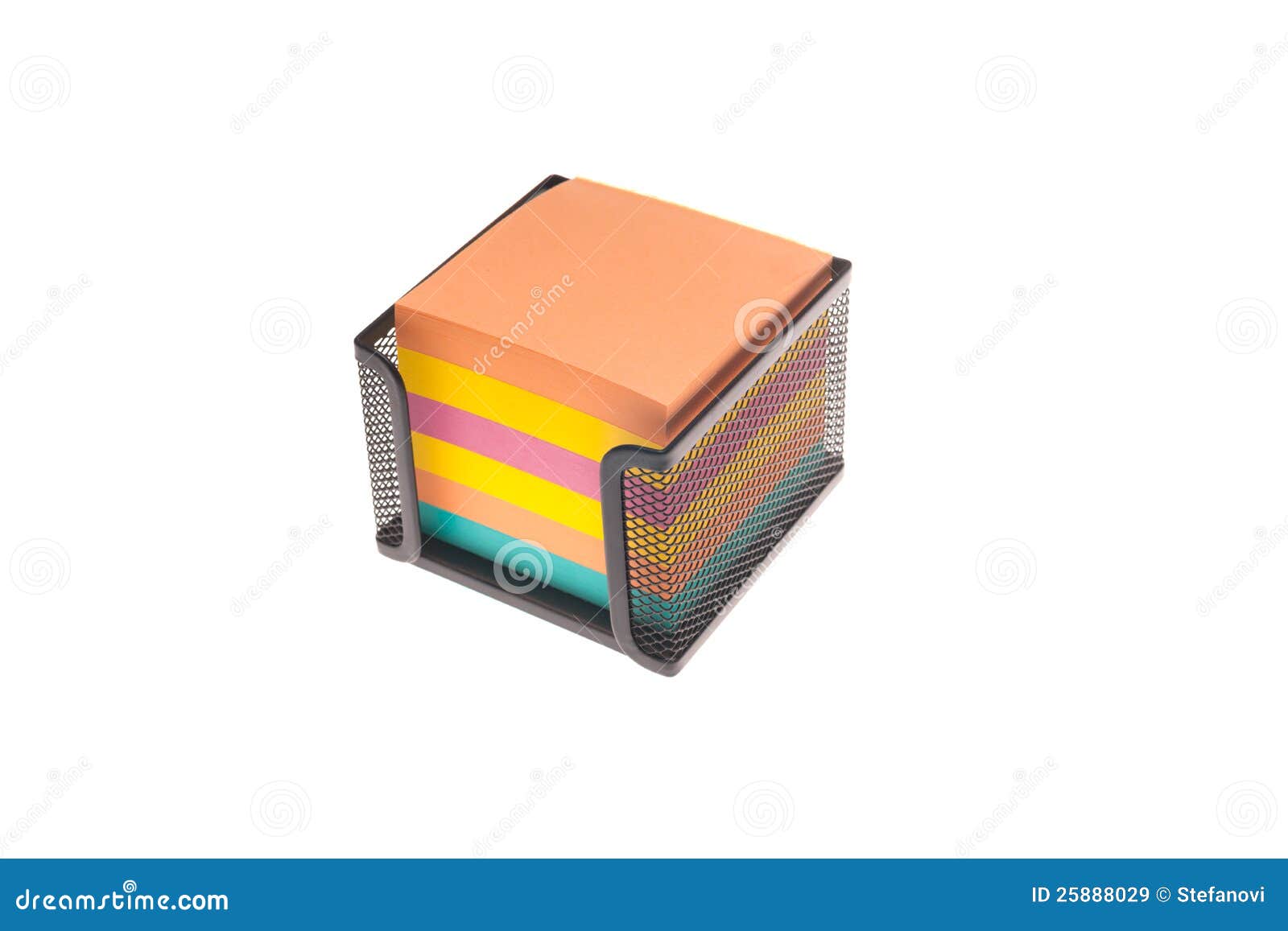 Colored Paper Cube For Notes Royalty Free Stock Images - Image: 25888029