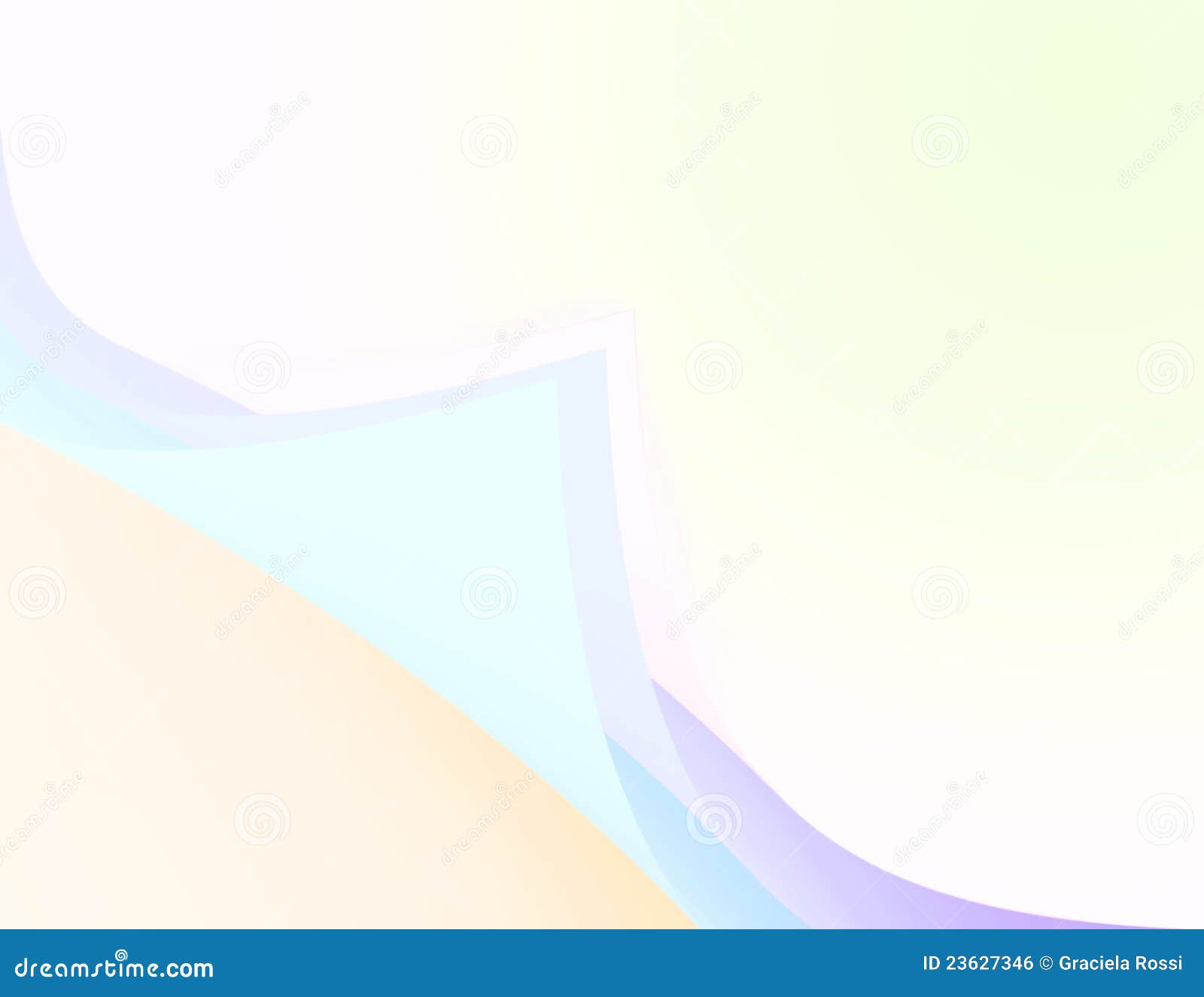 Colored Paper with Folded Corner Stock Illustration - Illustration of ...