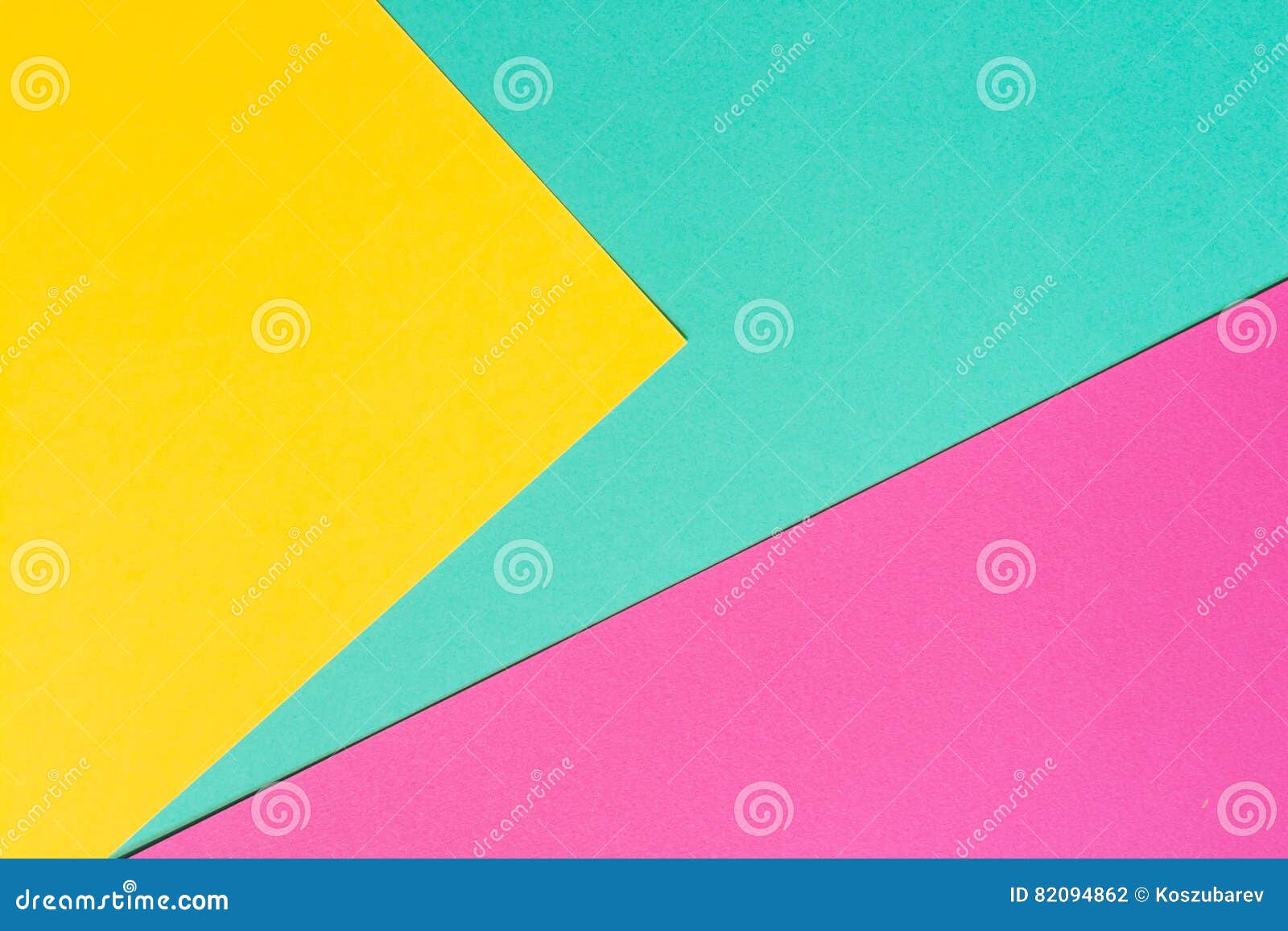 Colored Paper in a Geometric Flat Composition. Stock Photo - Image of ...