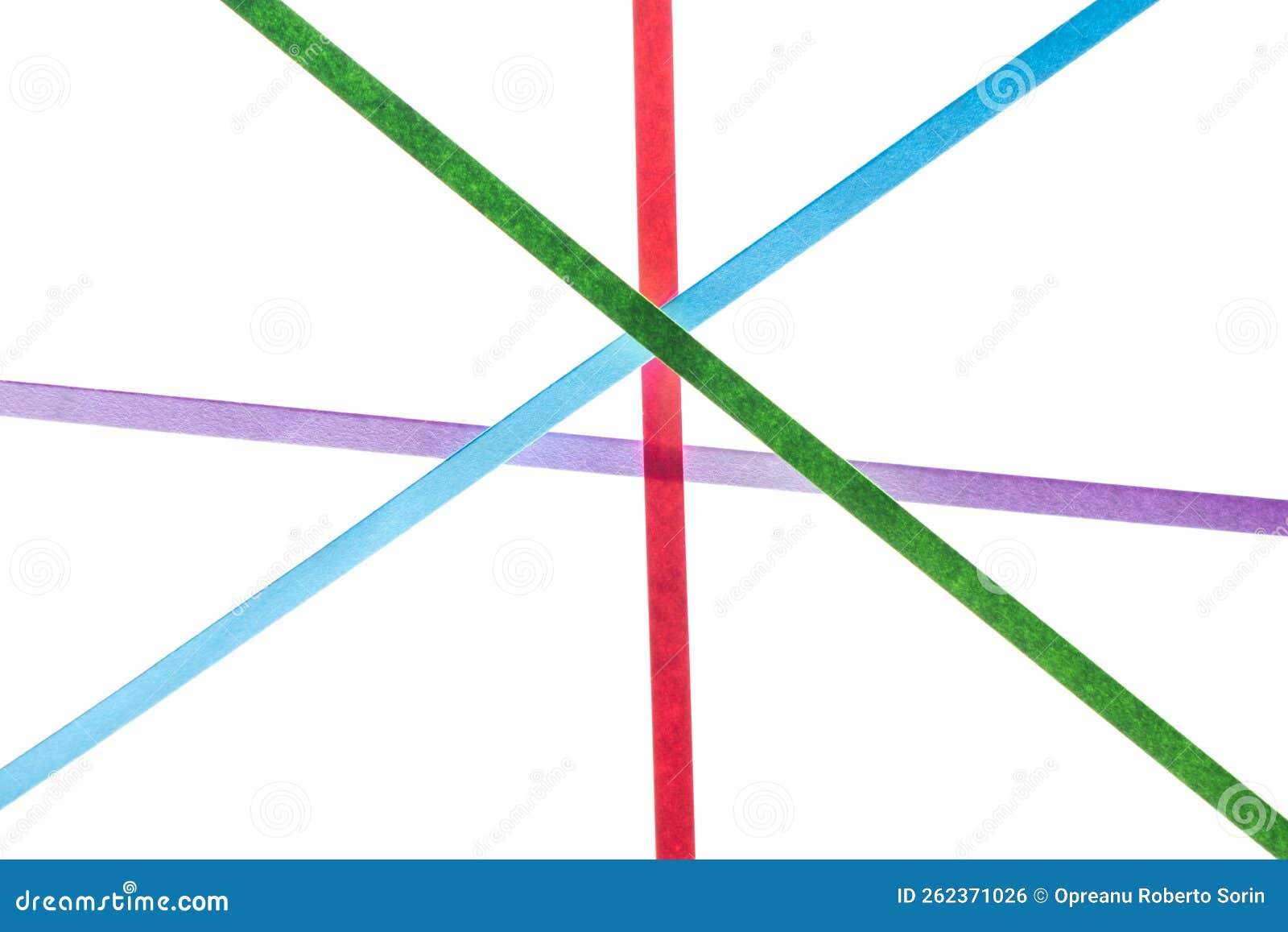 Colored Paper Lines Intersecting Stock Photo - Image of multi ...