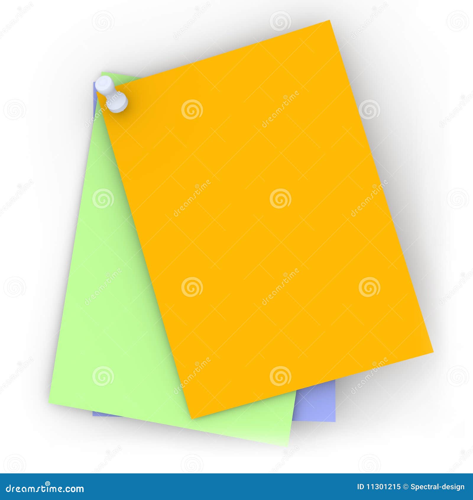 Colored paper notes. stock illustration. Illustration of isolated ...