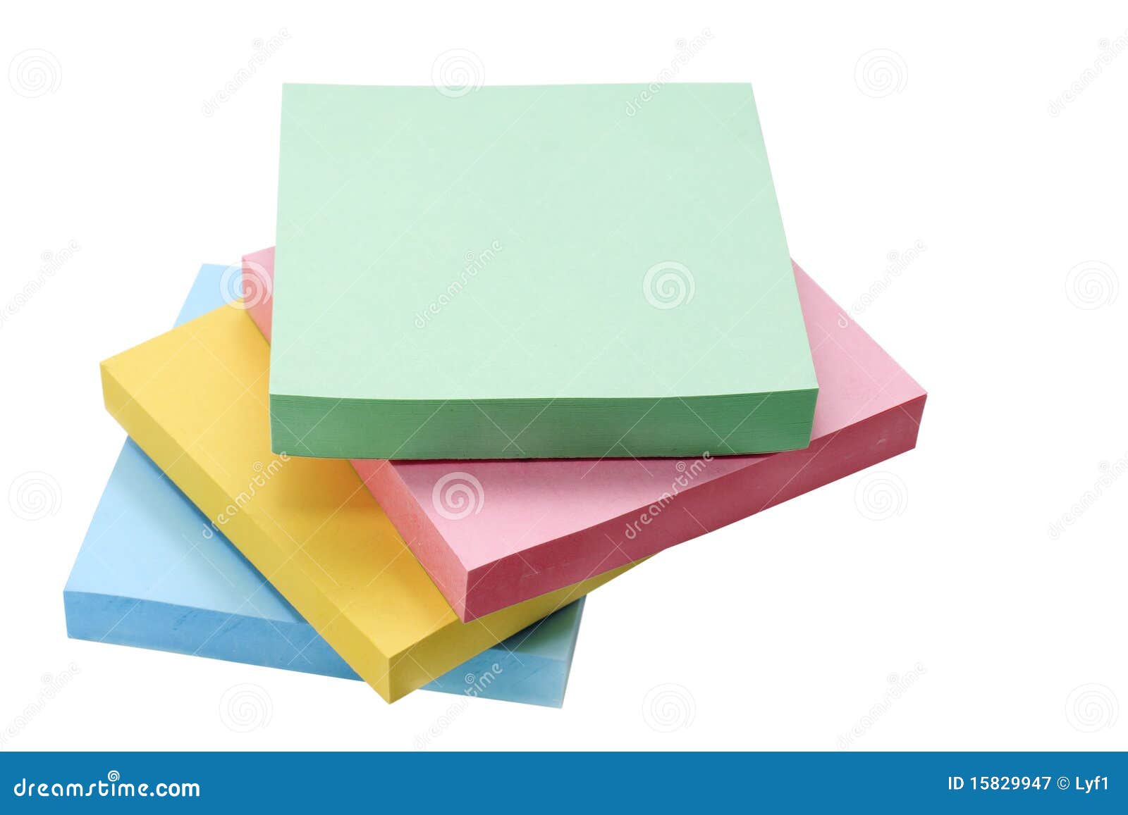 Colored paper for notes stock image. Image of personal - 15829947