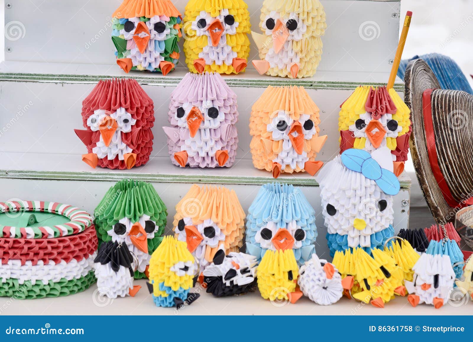 Colored paper owls stock photo. Image of paper, holiday - 86361758
