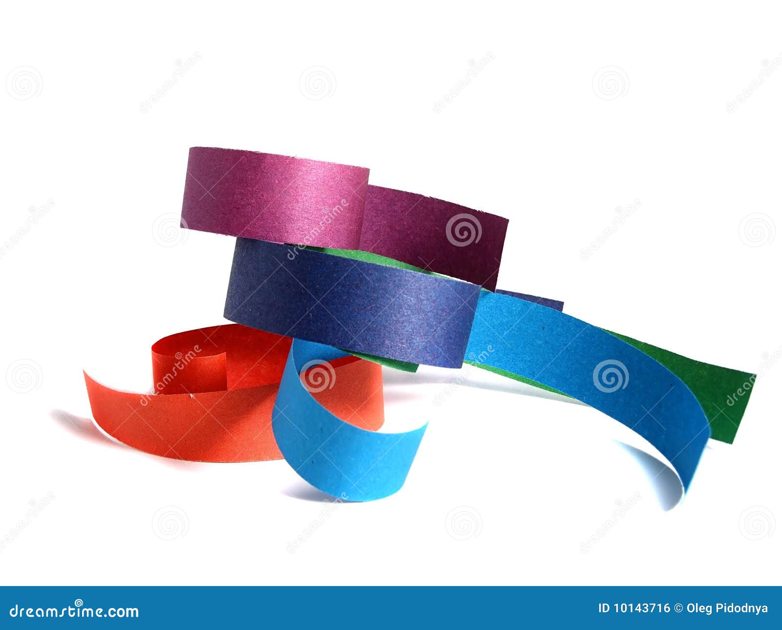 Colored paper ribbon stock photo. Image of paper, beautiful - 10143716