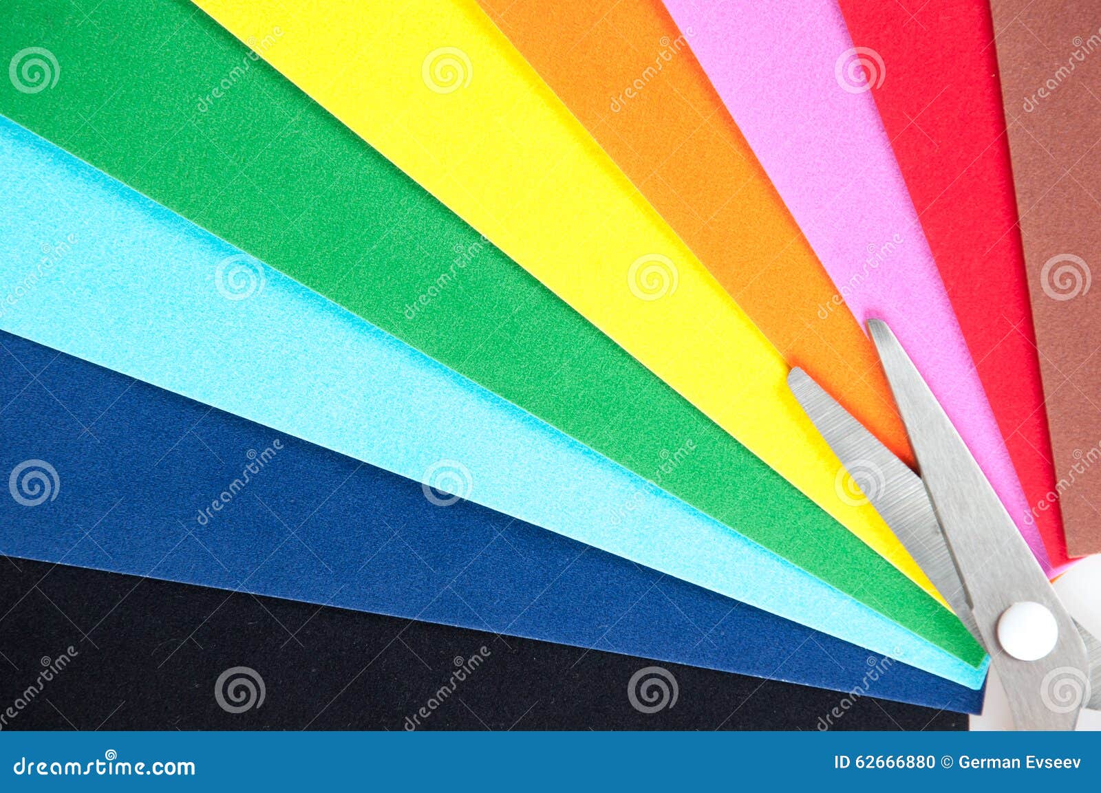 Colored paper and scissors stock photo. Image of color - 62666880