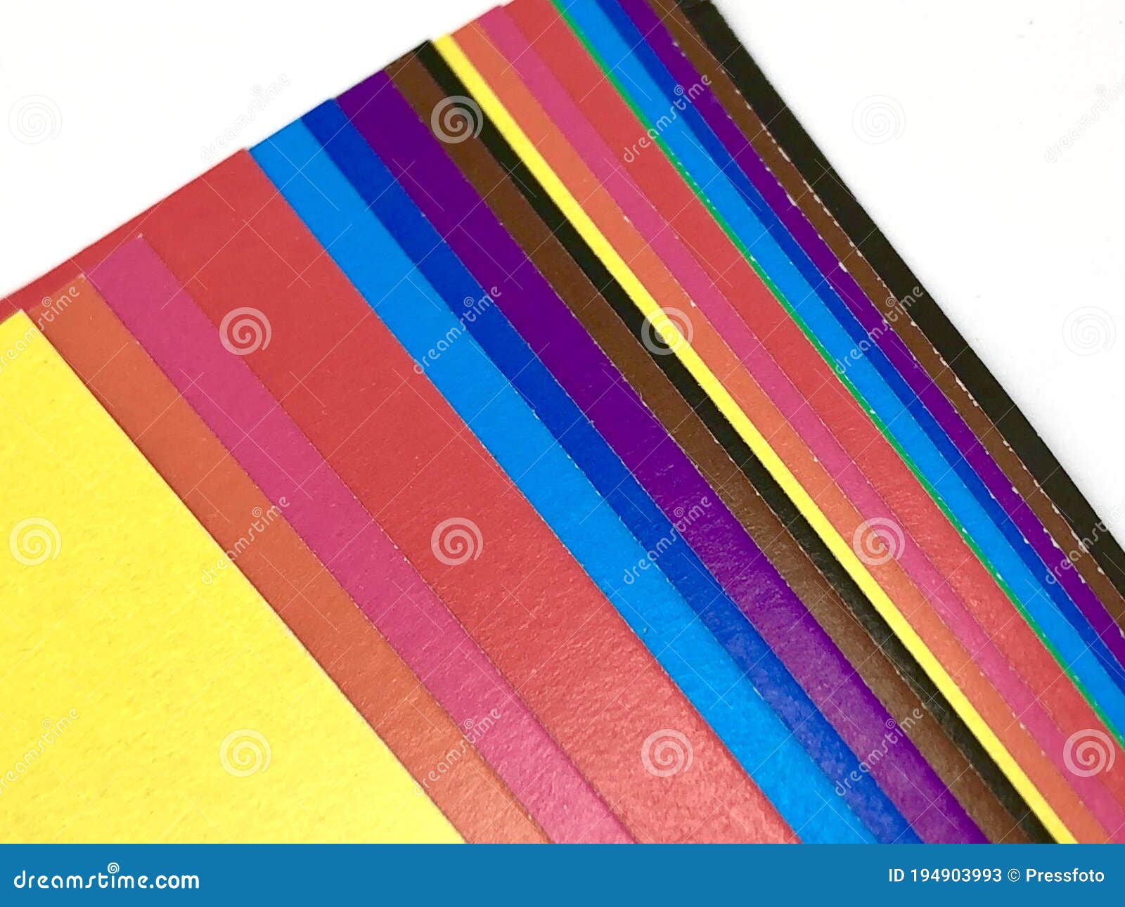 Colored Paper Selection stock image. Image of artwork - 194903993