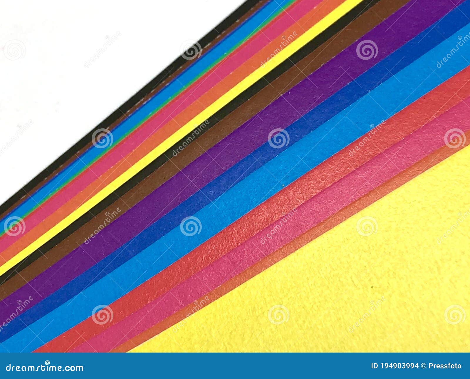 Colored Paper Selection stock photo. Image of geometric - 194903994