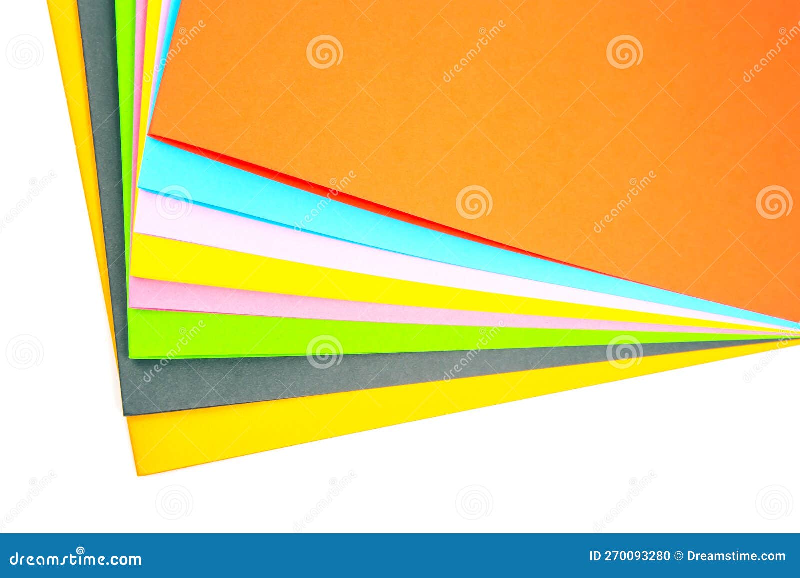 Colored Paper Set. Creativity and Creativity Stock Photo - Image of ...