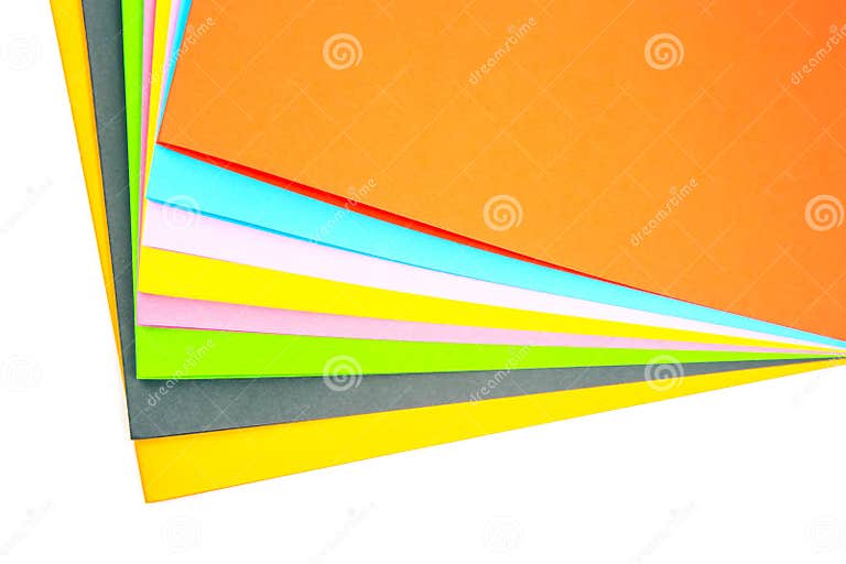 Colored Paper Set. Creativity and Creativity Stock Photo - Image of ...