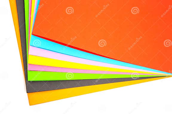 Colored Paper Set. Creativity and Creativity Stock Photo - Image of ...